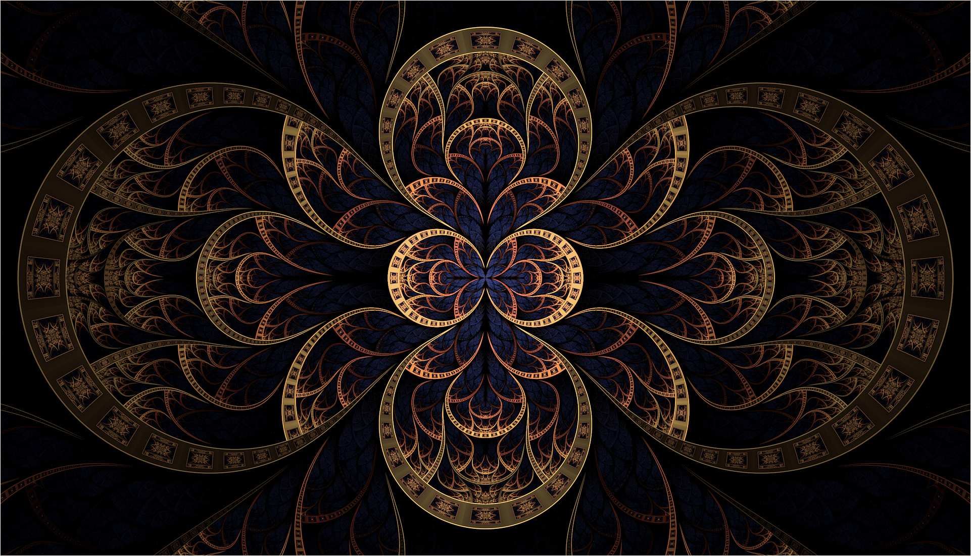 Fractal Elegance: A Stunning HD Wallpaper