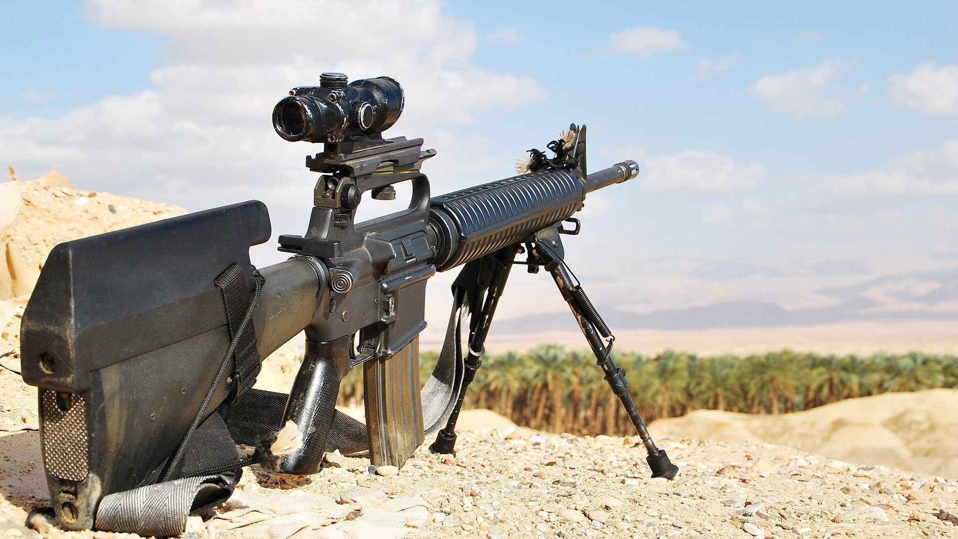 Download Man Made Assault Rifle HD Wallpaper