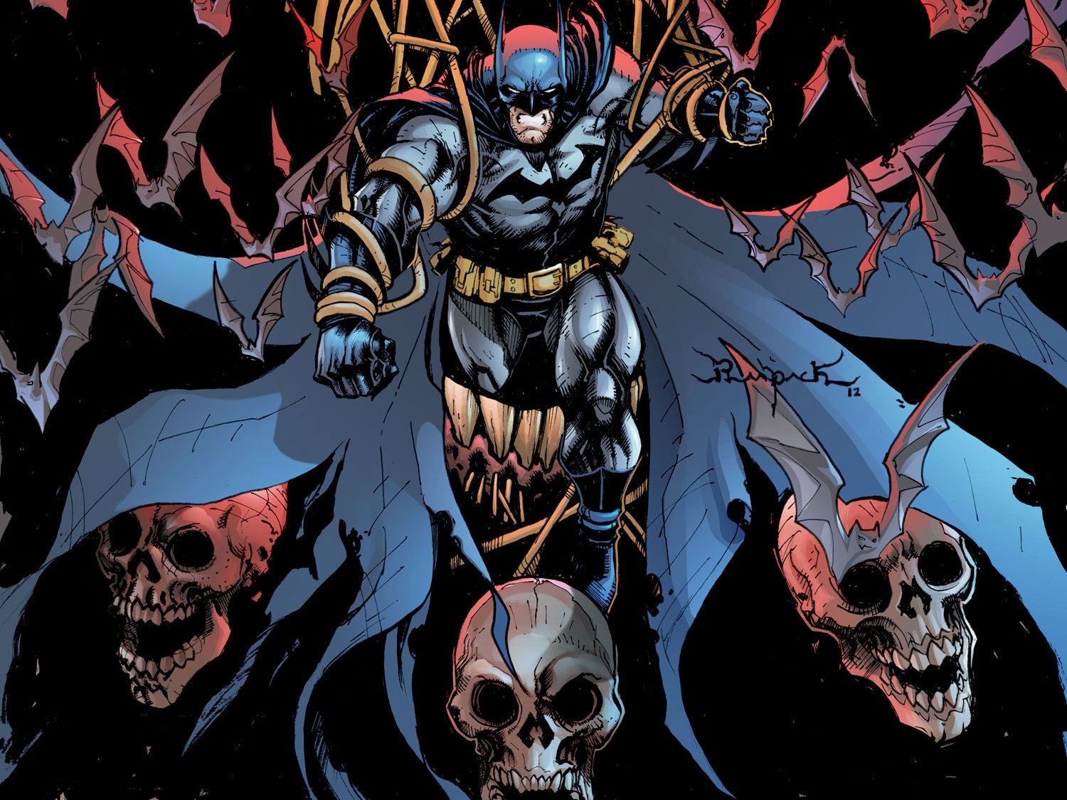 Download Skull Comic Batman Wallpaper