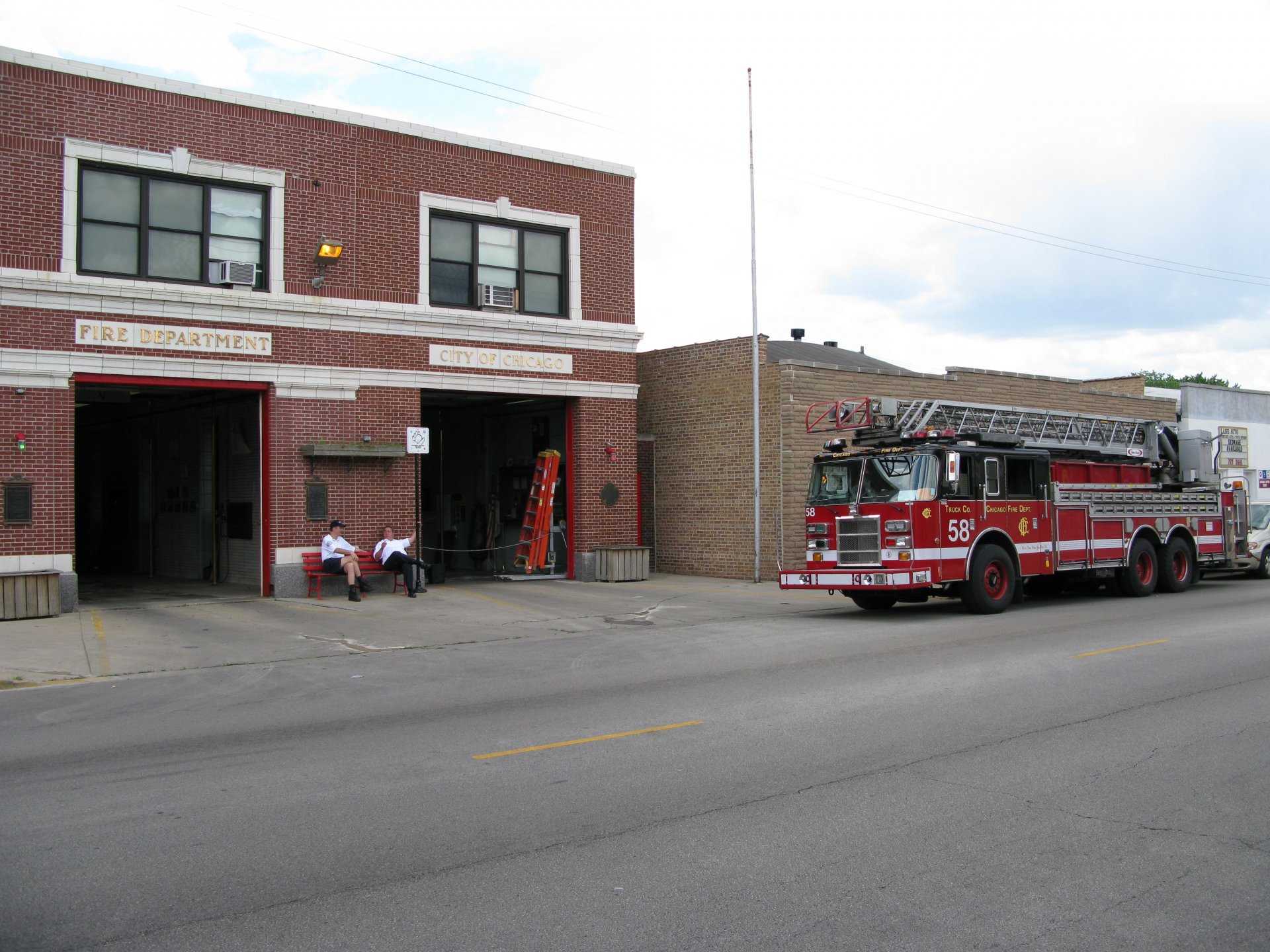 4K Ultra HD Fire Station with Ladder Truck Ready for Action