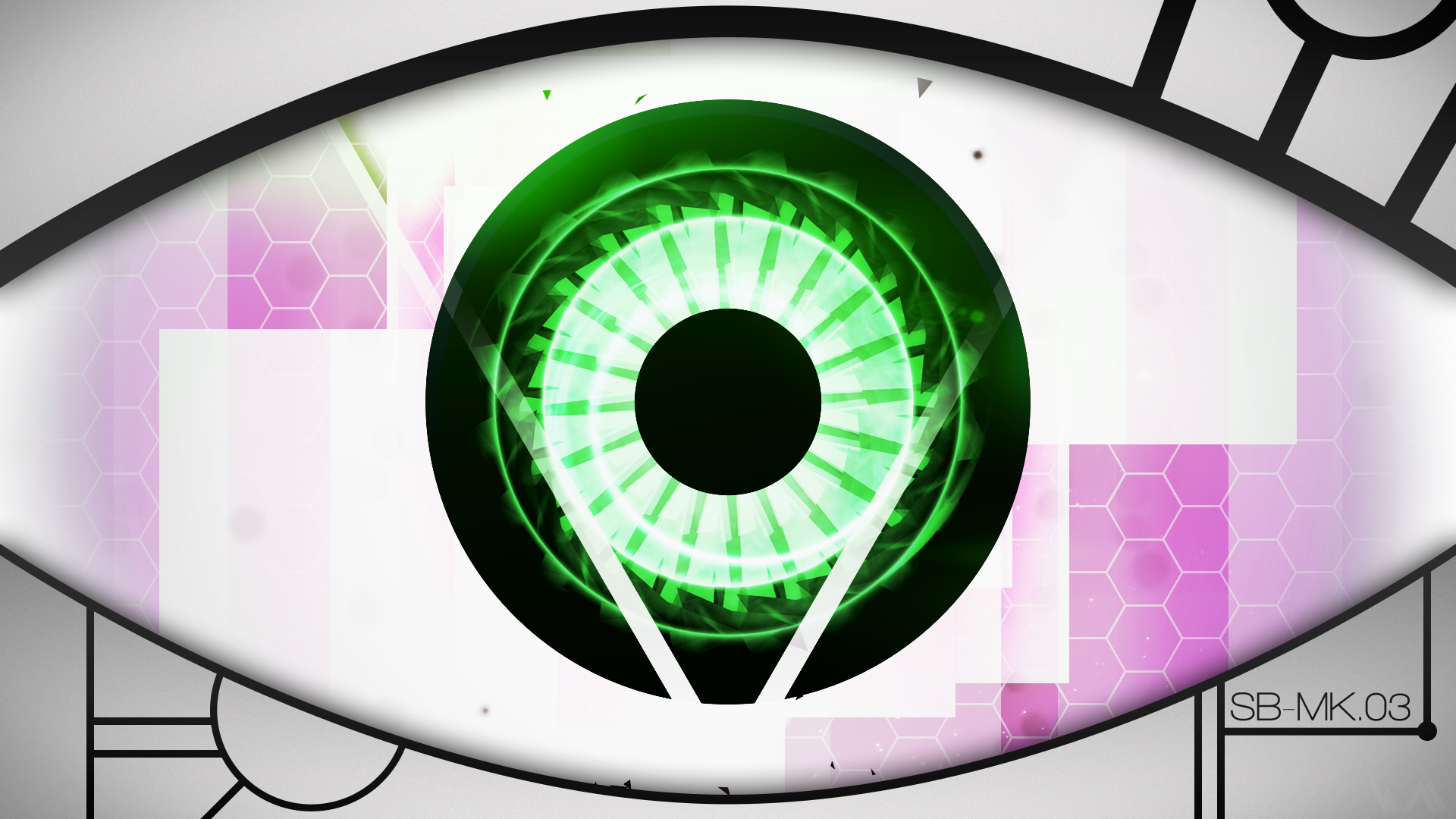 Download Robot Shapes Geometry Eye Abstract 3D HD Wallpaper by WMill