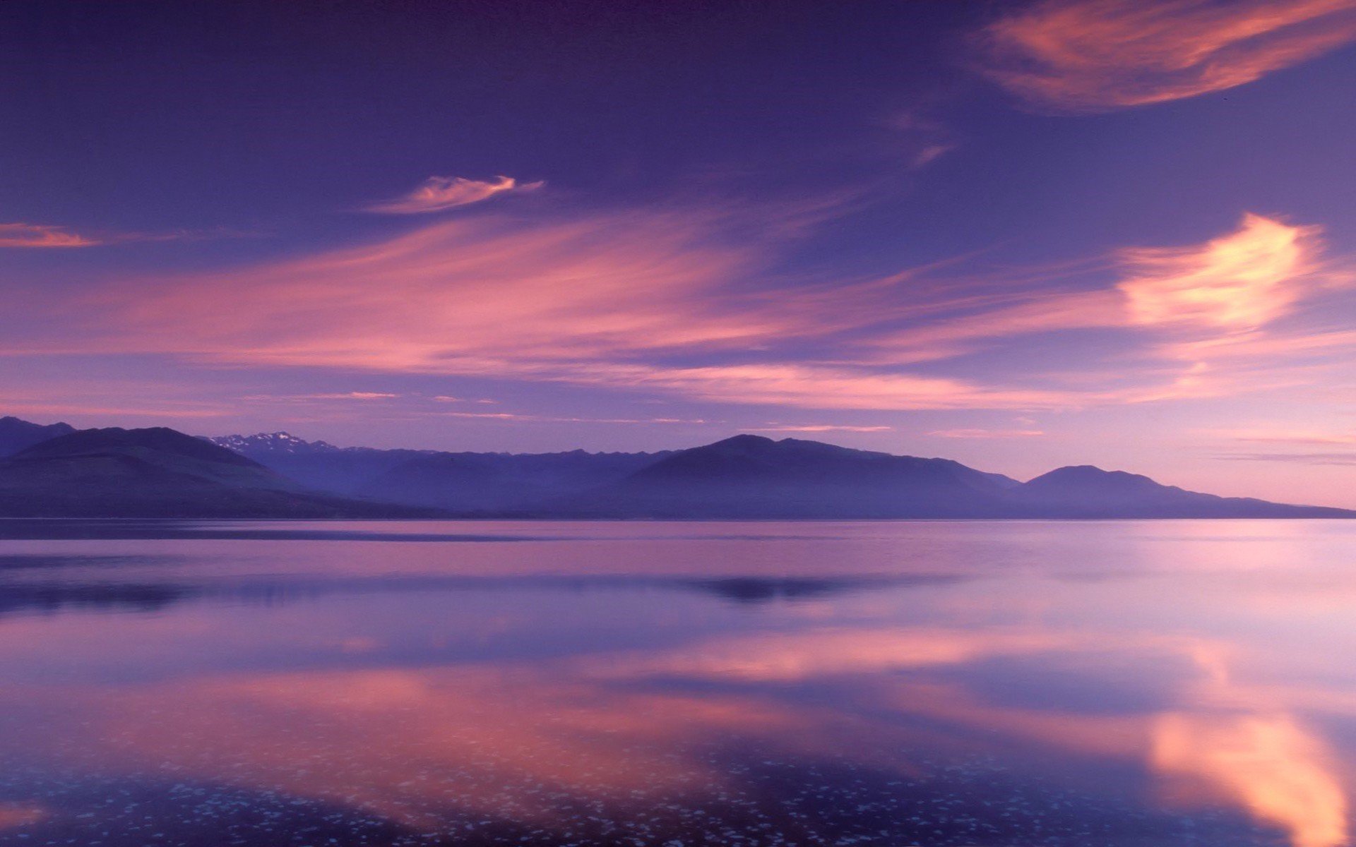 Serene Sunset Over Tranquil Nature - HD Wallpaper
