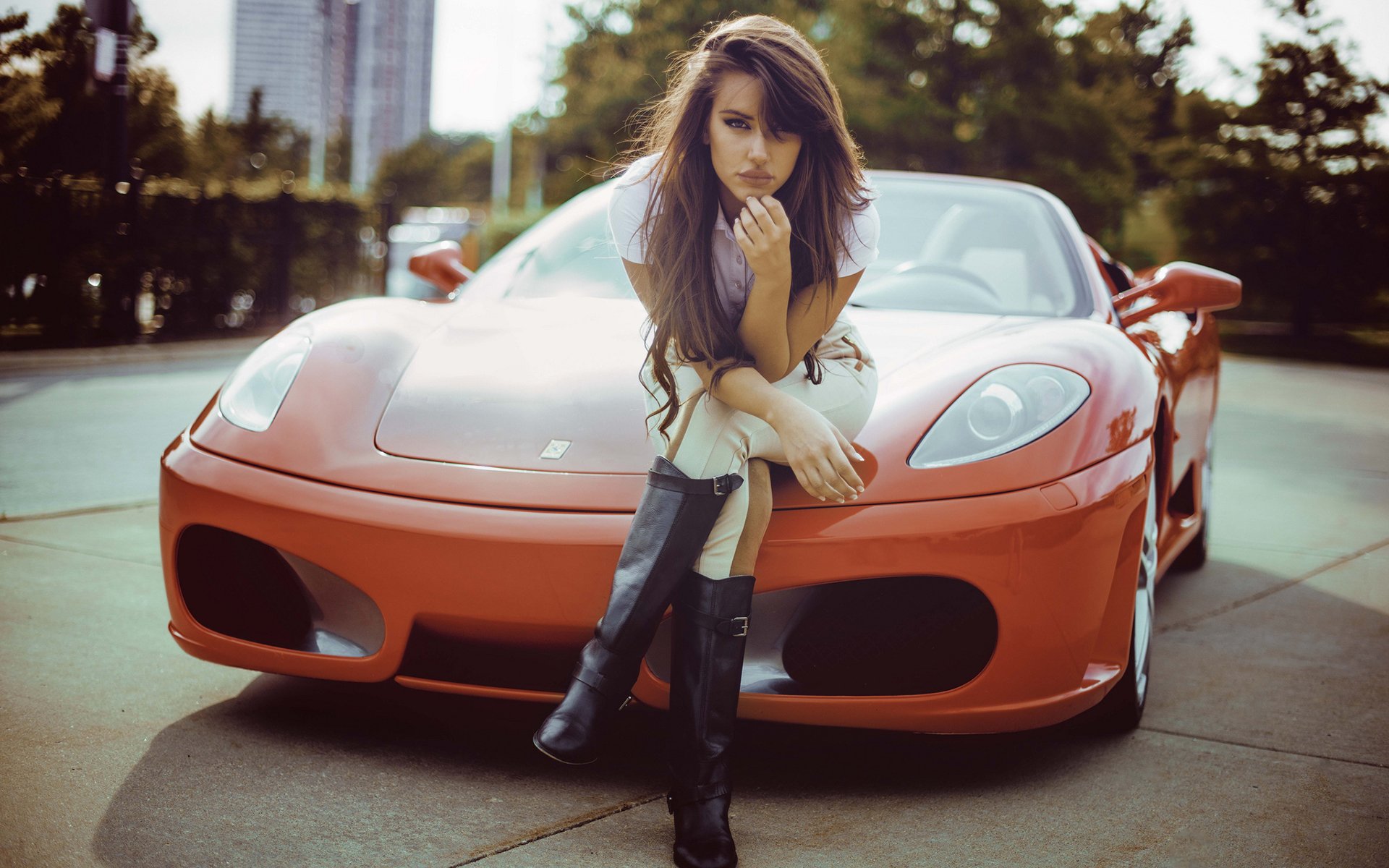 Stunning HD Ferrari Wallpaper with Urban Style and Attitude | 1920x1200 ...