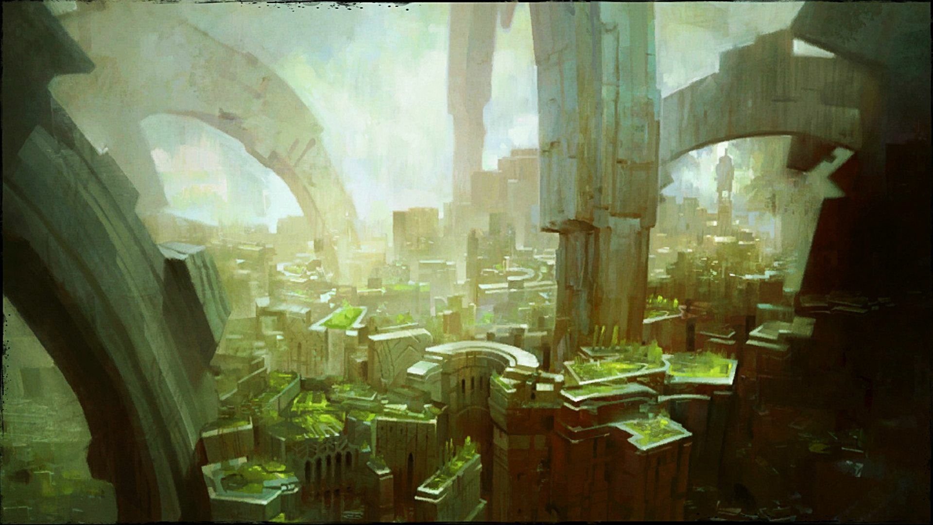 The Ruined City of Arah by Shaely | 1920x1080 | Wallpaper Abyss