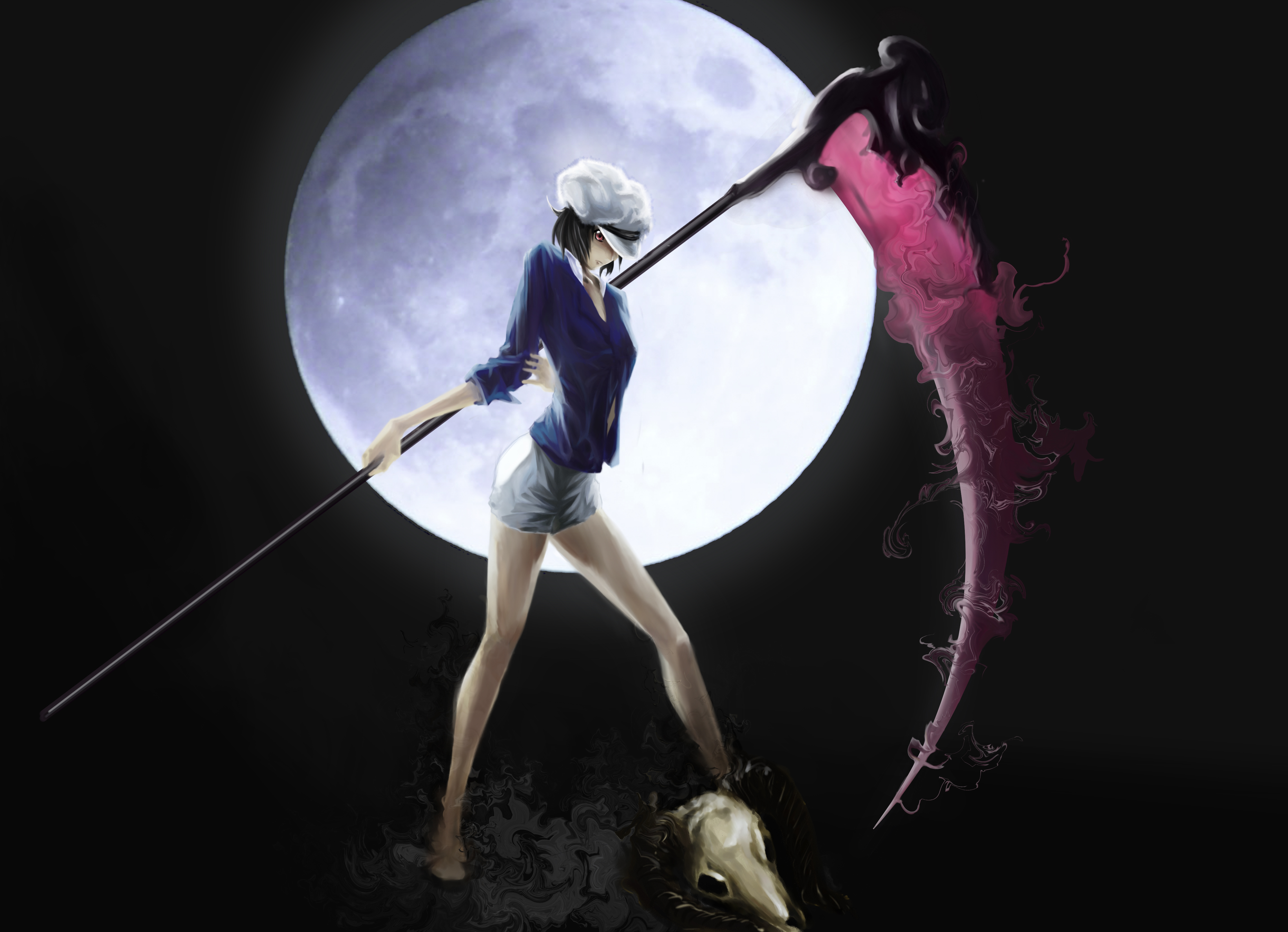 Anime Scythe Girl Wallpaper
