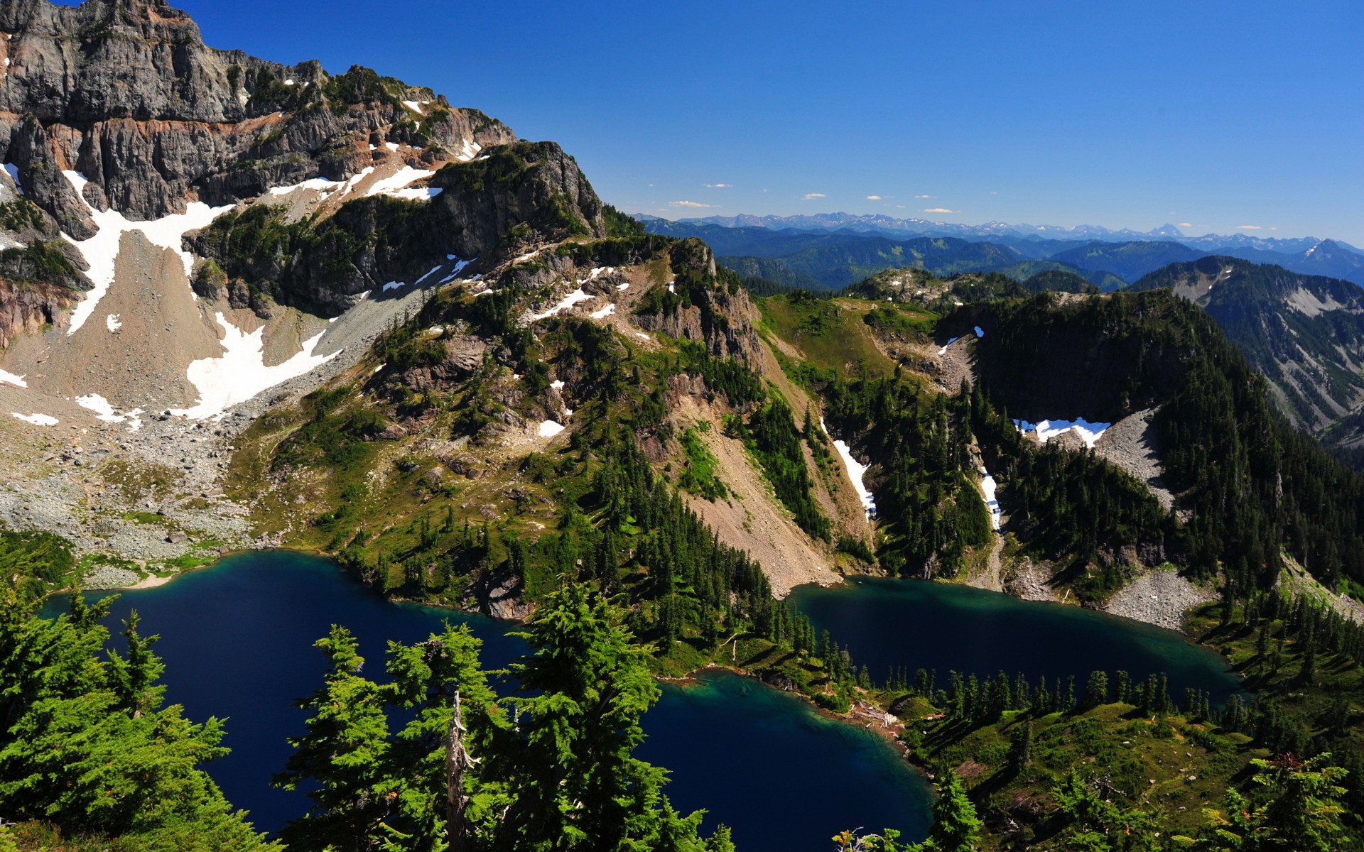 Serene Mountain Lake: Stunning Nature HD Wallpaper | 1920x1200 ...