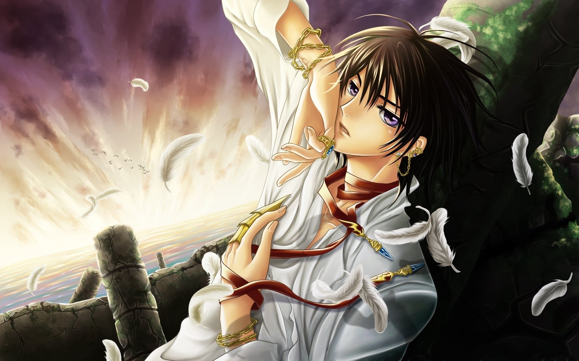 Lelouch Lamperouge HD Wallpaper | Stunning Code Geass Anime Art by Alenas