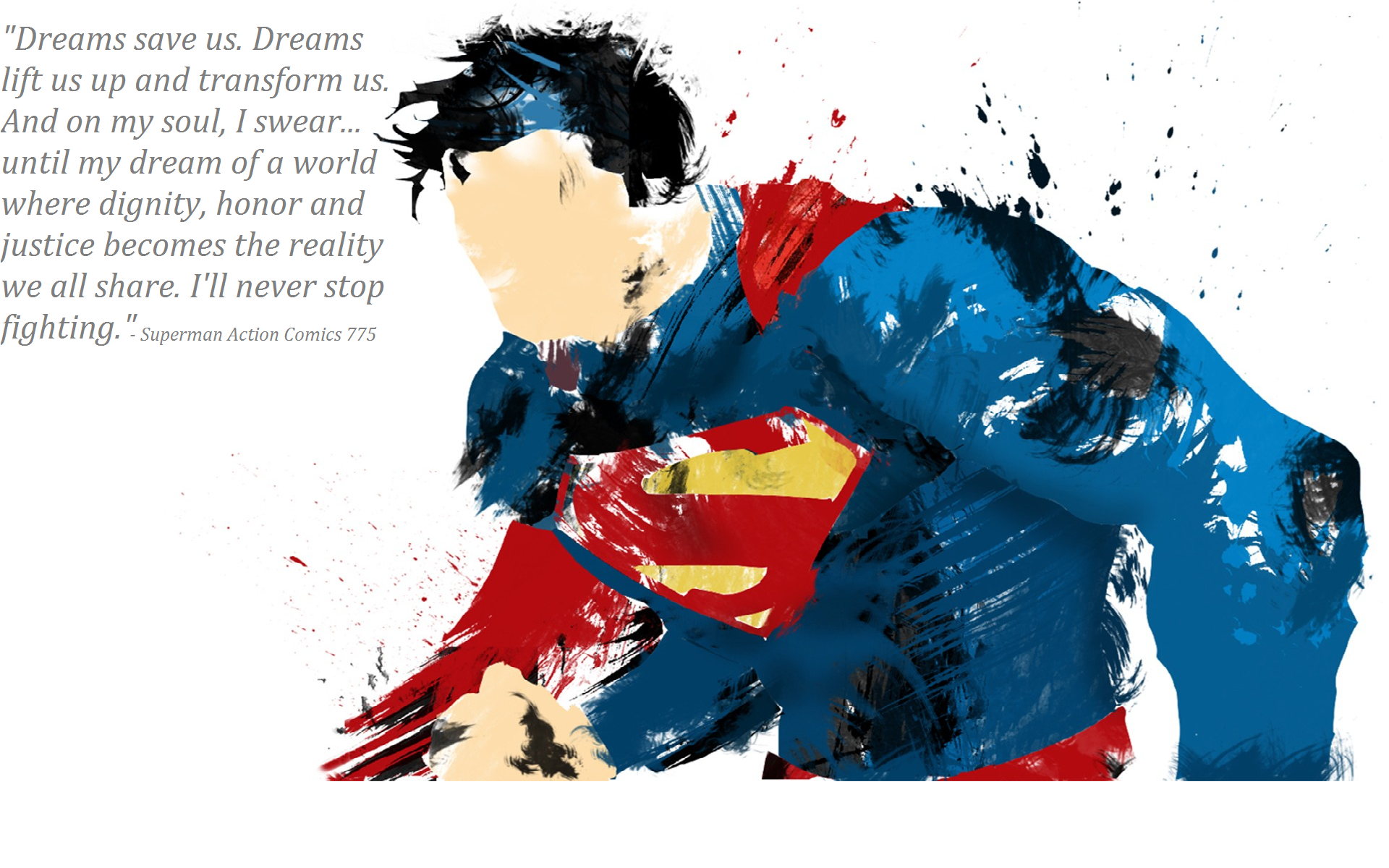 Man of Steel: Brushstroke HD Comic Wallpaper