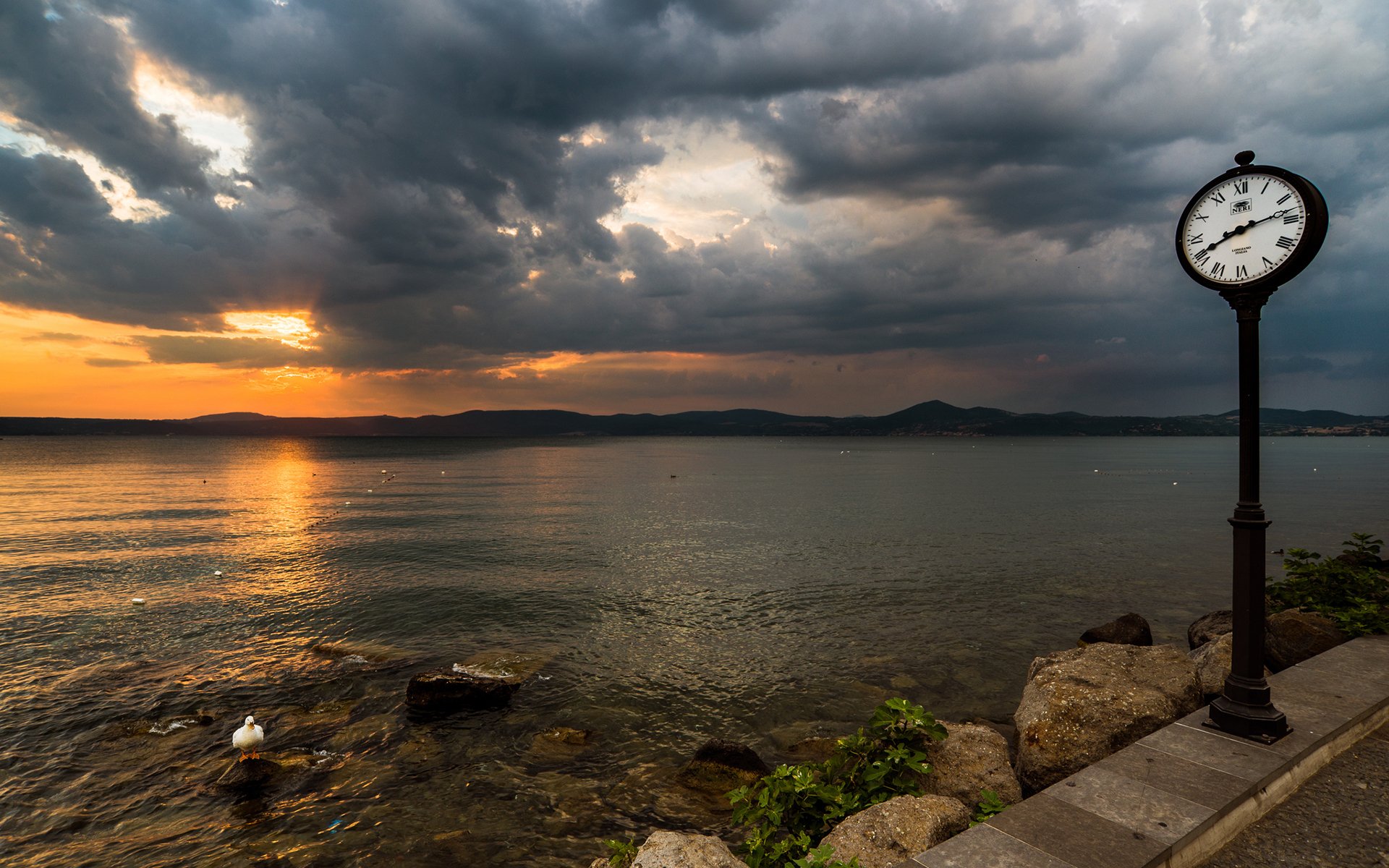 Download Clock Photography Sunset HD Wallpaper