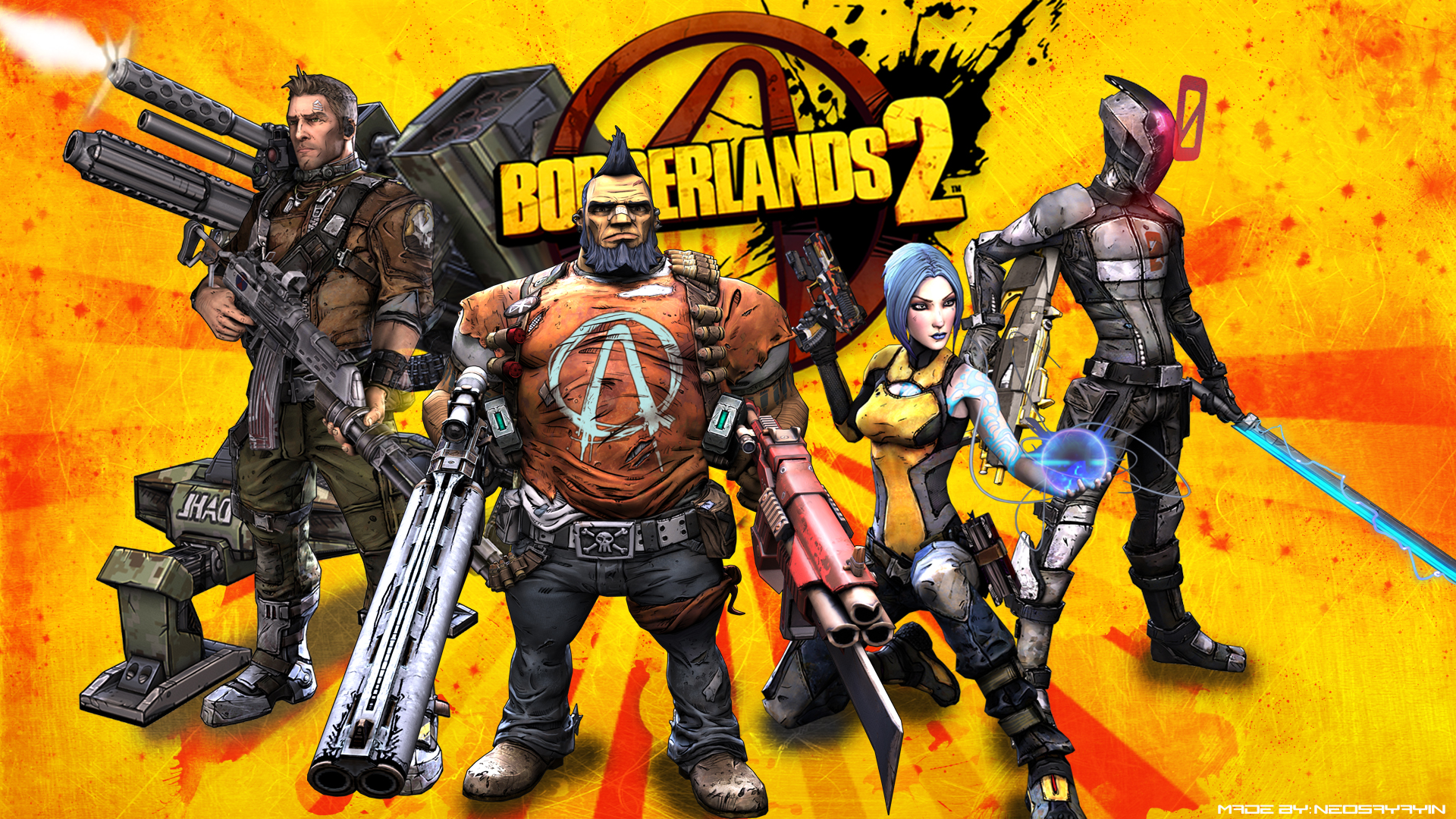 Download Video Game Borderlands 2 HD Wallpaper