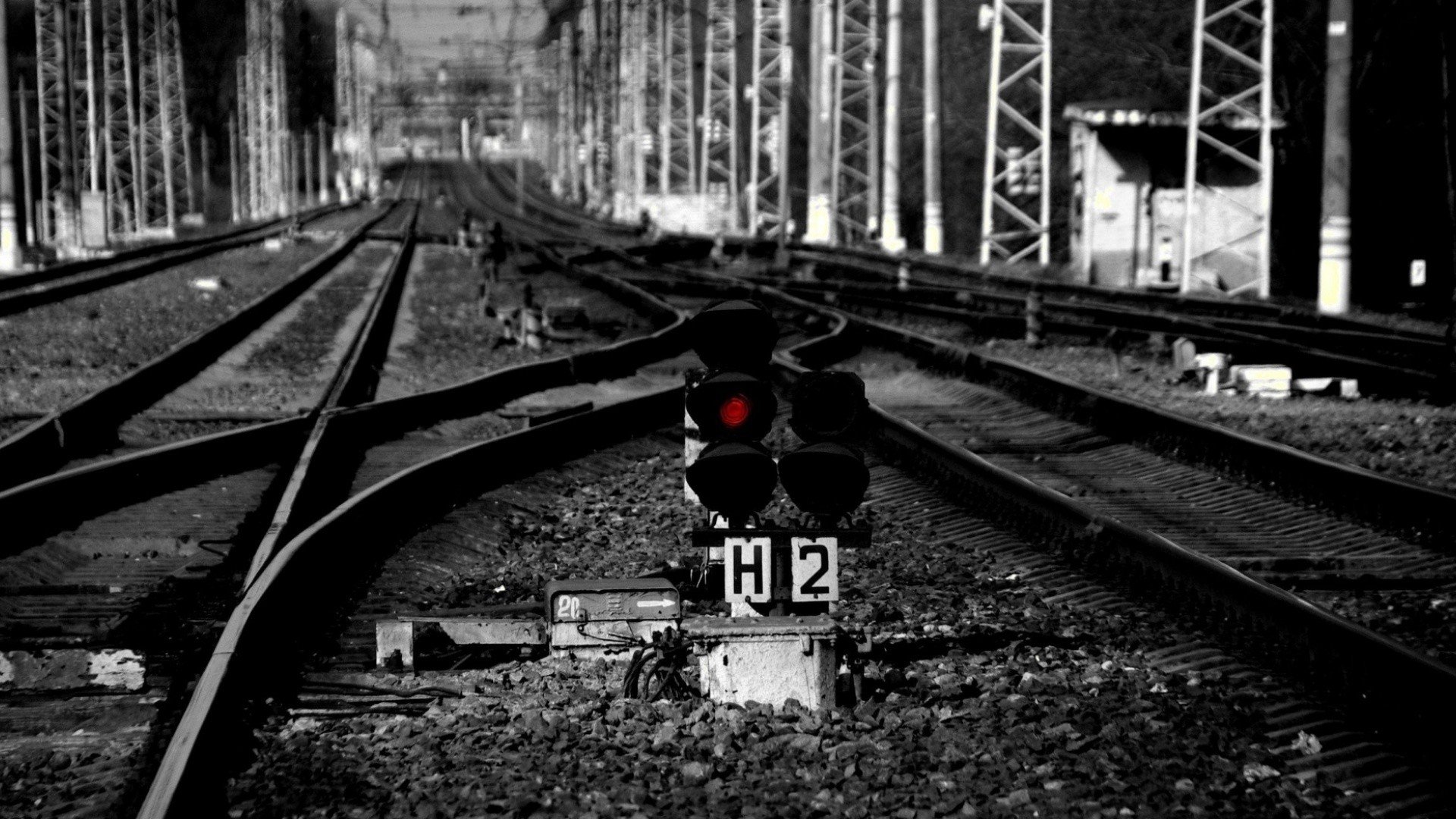 Download Man Made Railroad HD Wallpaper