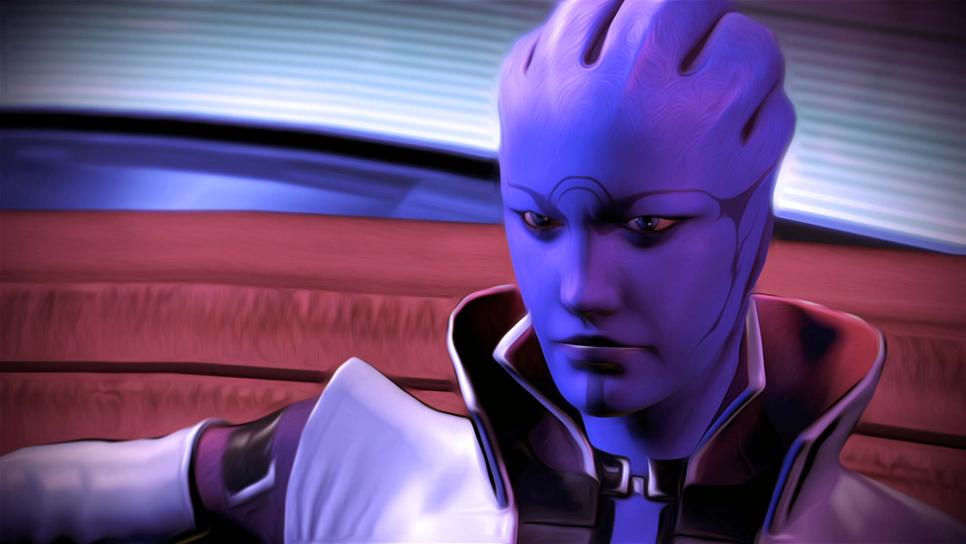 Aria T'Loak HD Wallpaper – Iconic Mass Effect 3 Video Game Art by Liku