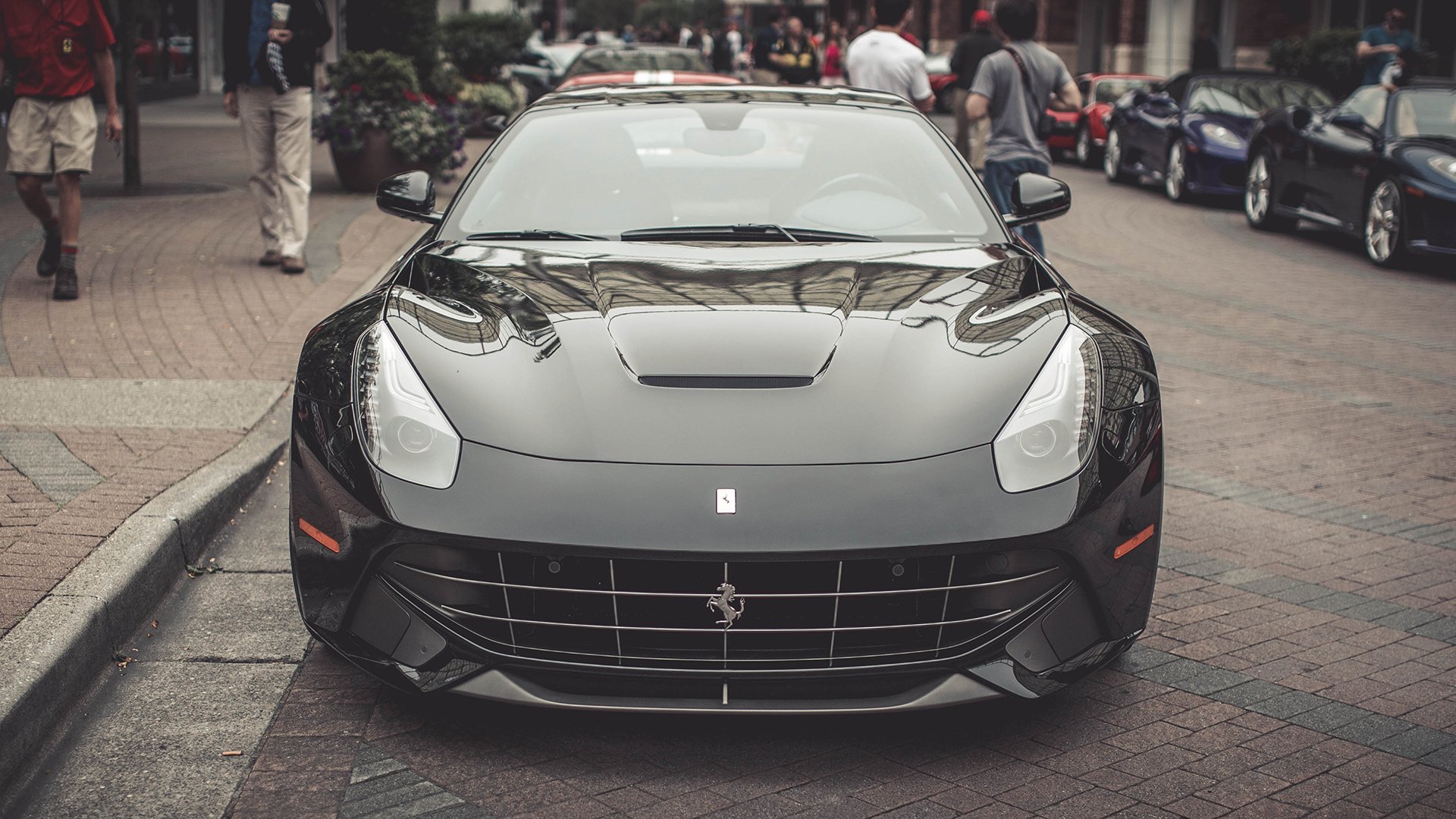 Sleek Ferrari HD Wallpaper: Urban Power and Precision