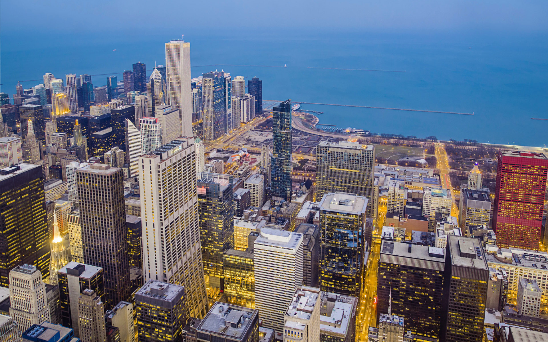 Download Man Made Chicago HD Wallpaper