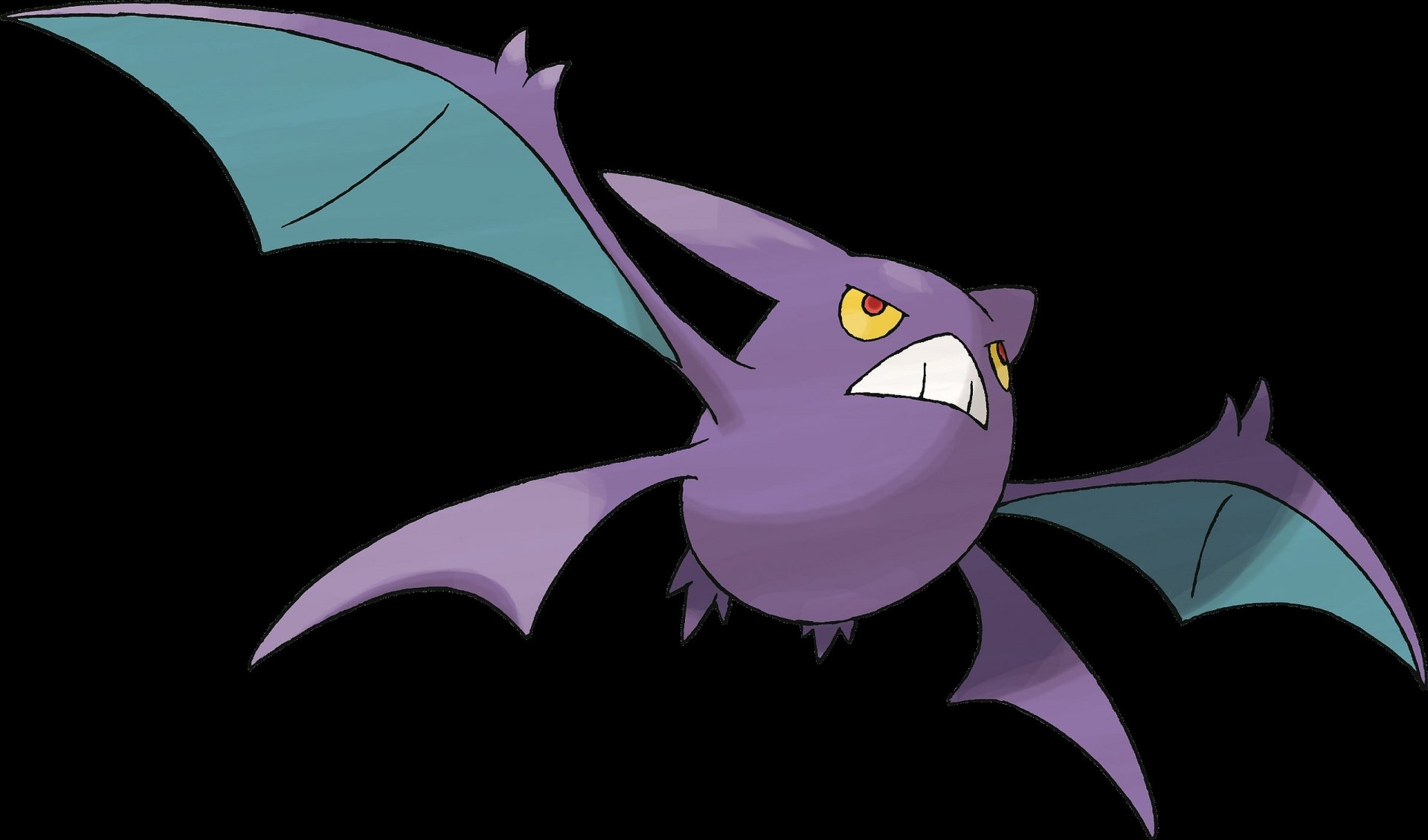HD Pokémon Wallpaper: Fierce Crobat Soars in Action