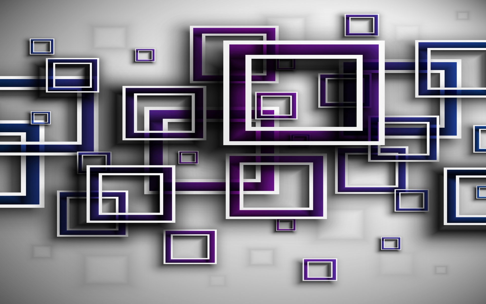 HD Abstract Vector Maze: Dynamic Geometric Frames Wallpaper