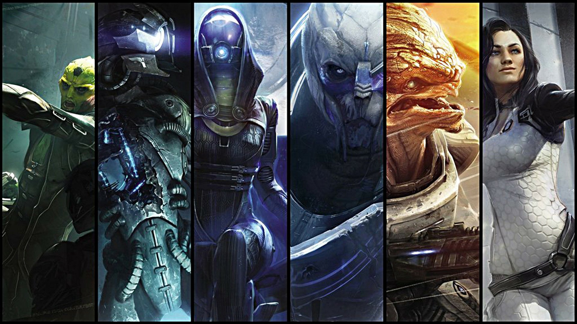 Mass Effect 3 HD Wallpaper: Iconic Characters Unite
