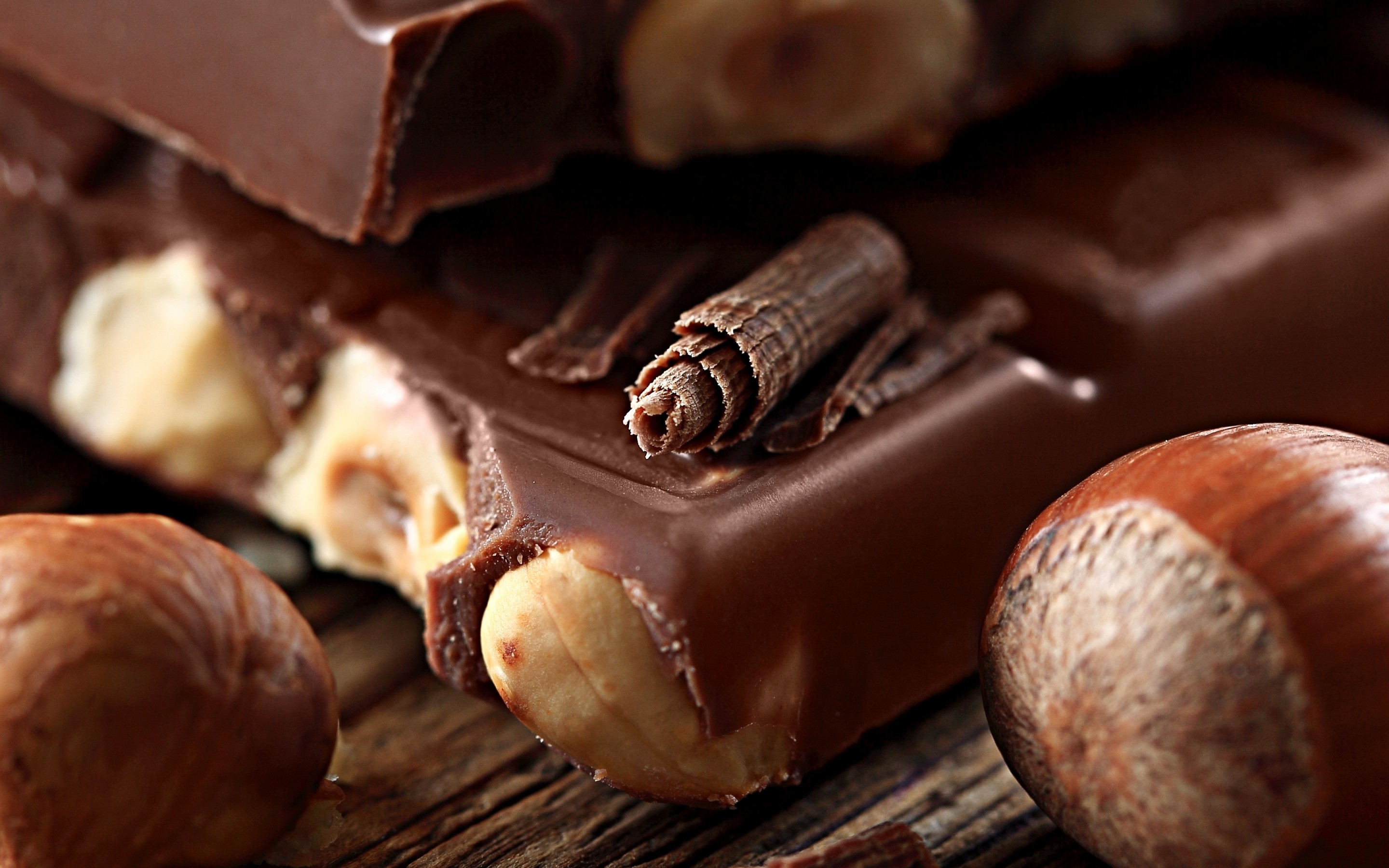 Decadent Hazelnut Chocolate Delight – HD Food Wallpaper