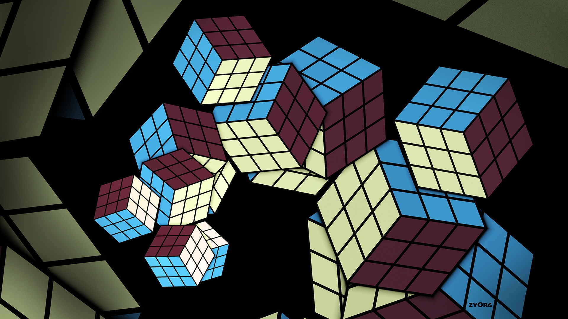 Download Abstract Cube HD Wallpaper