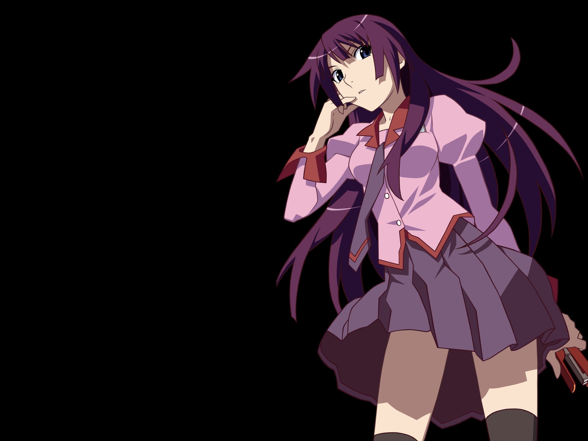 Download Hitagi Senjōgahara Anime Monogatari (Series) 4k Ultra HD Wallpaper