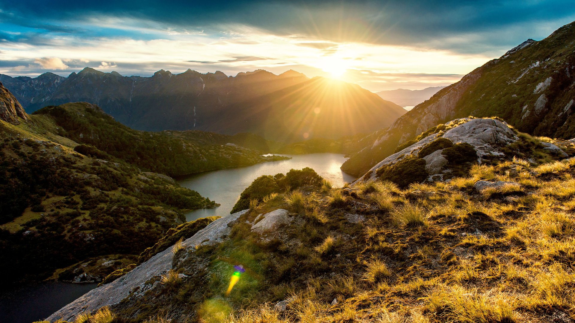 4K Ultra HD Sunrise Over Serene Mountain River in Nature | 3840x2160 ...