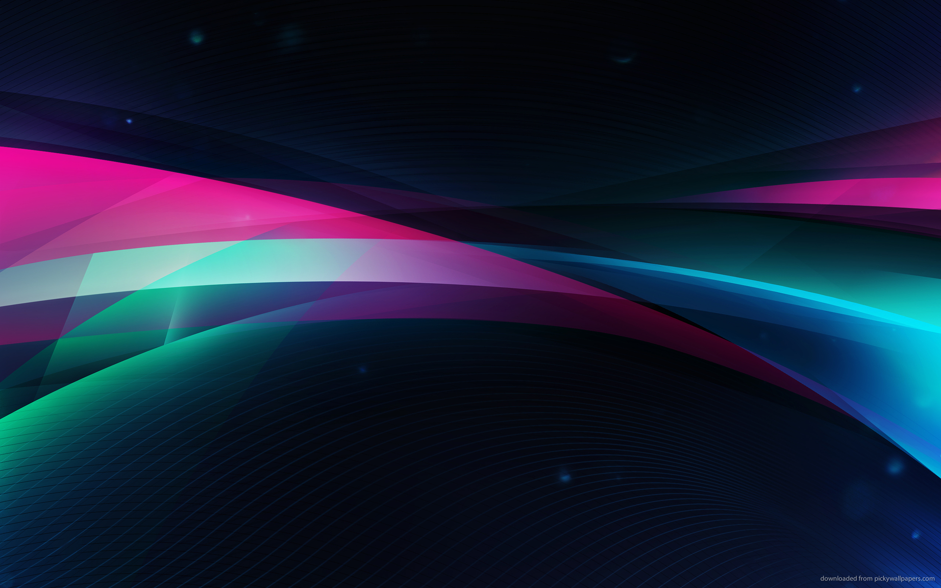Abstract Wave Spectrum - Vibrant HD Design Wallpaper