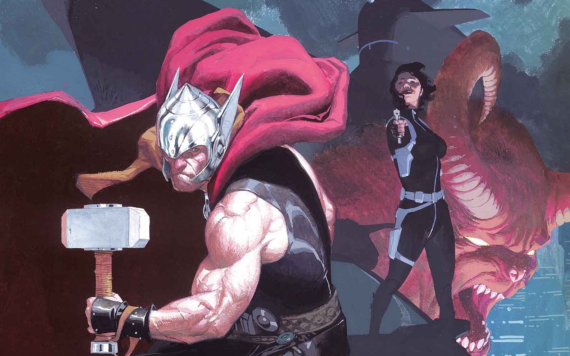 Download Comic Thor HD Wallpaper