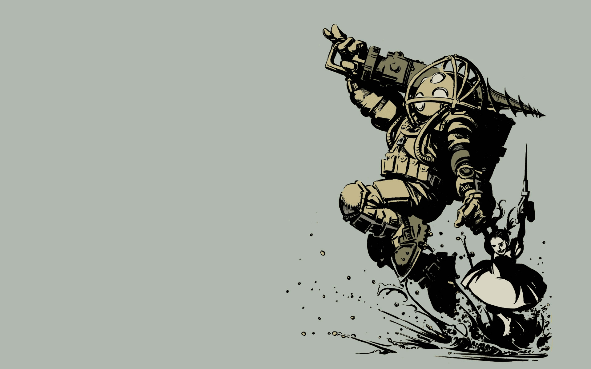 Bioshock Big Daddy And Little Sister Cute