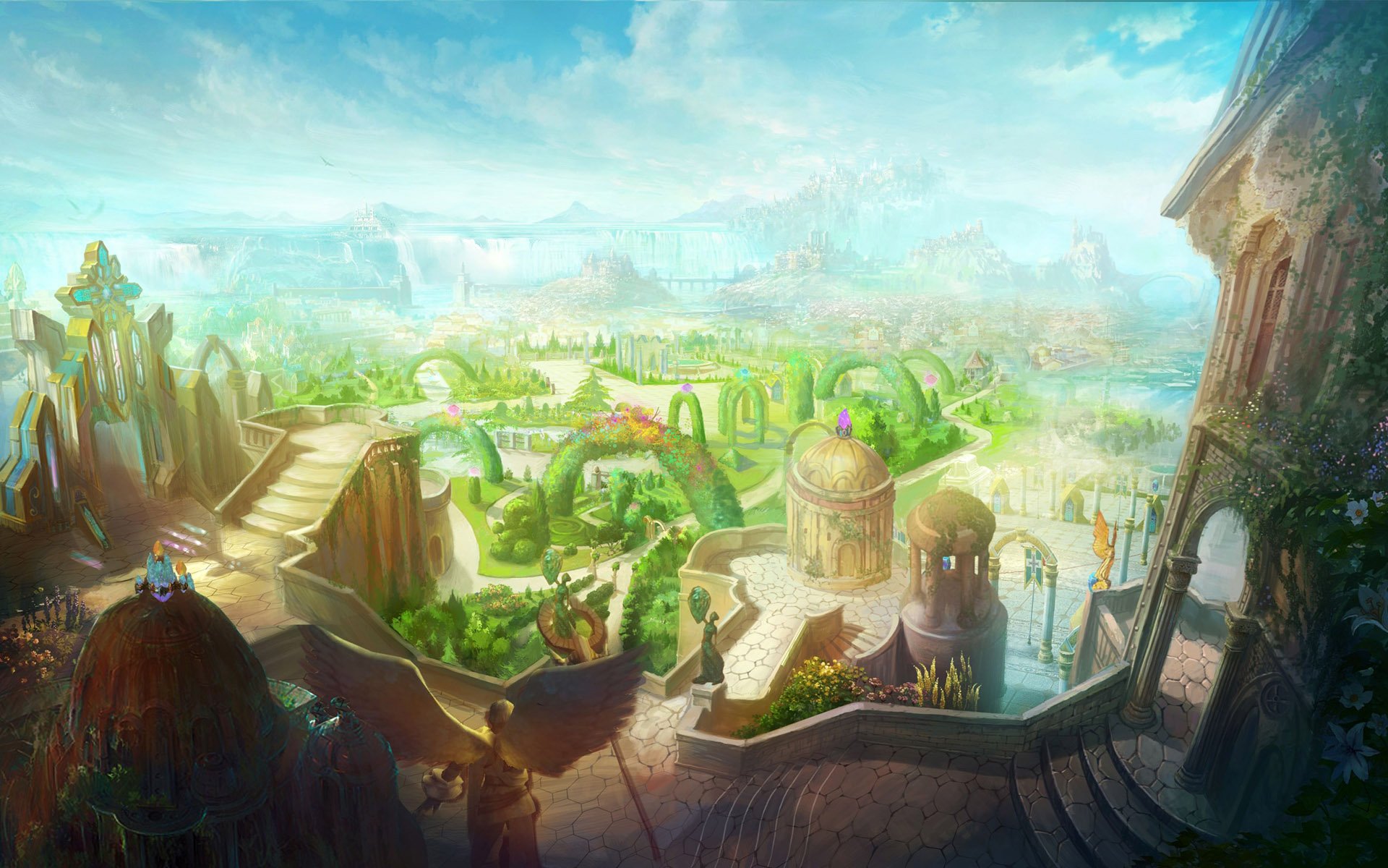 Download Fantasy City Fantasy City HD Wallpaper | 1920x1200 | Wallpaper ...