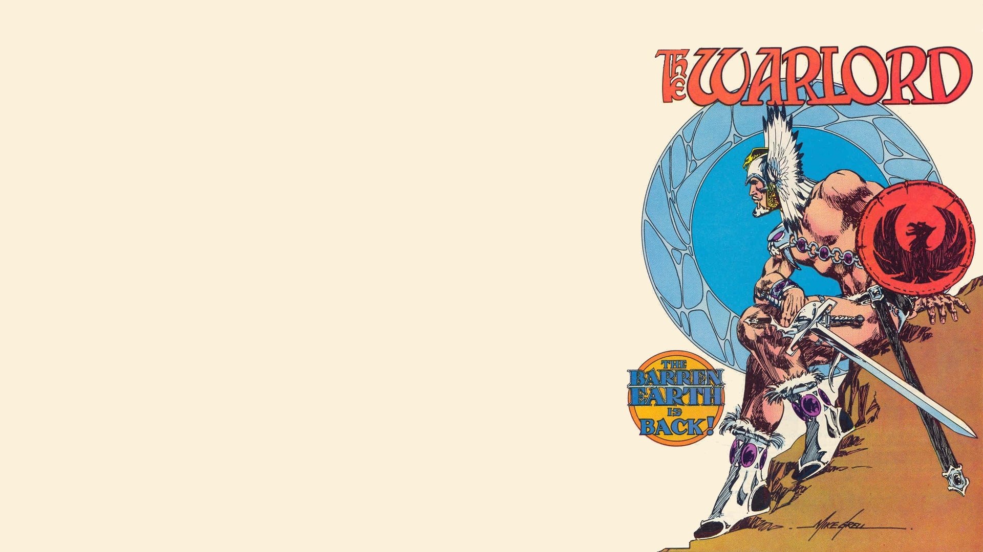 Download Comic The Warlord HD Wallpaper