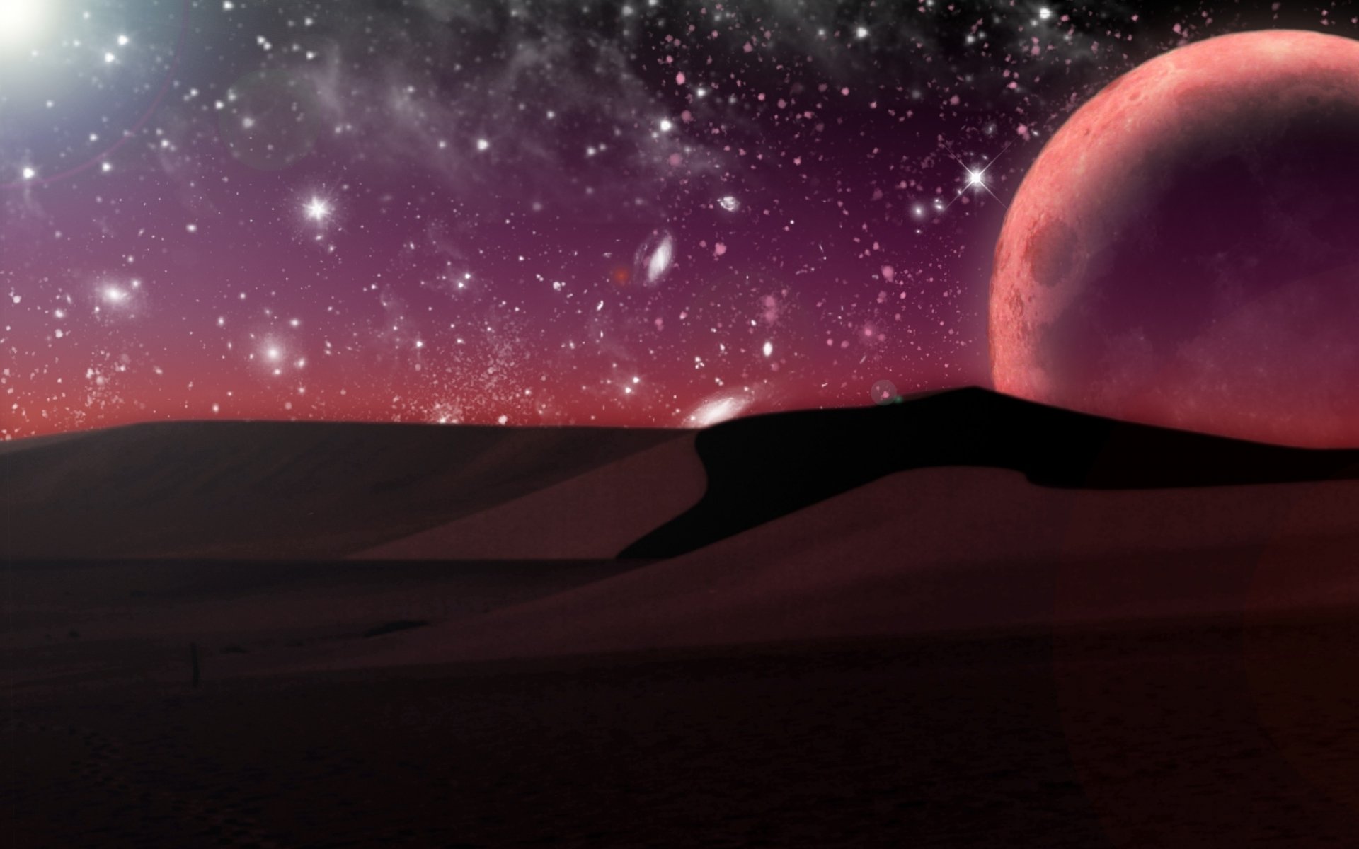 Download Sci Fi Planet Rise HD Wallpaper