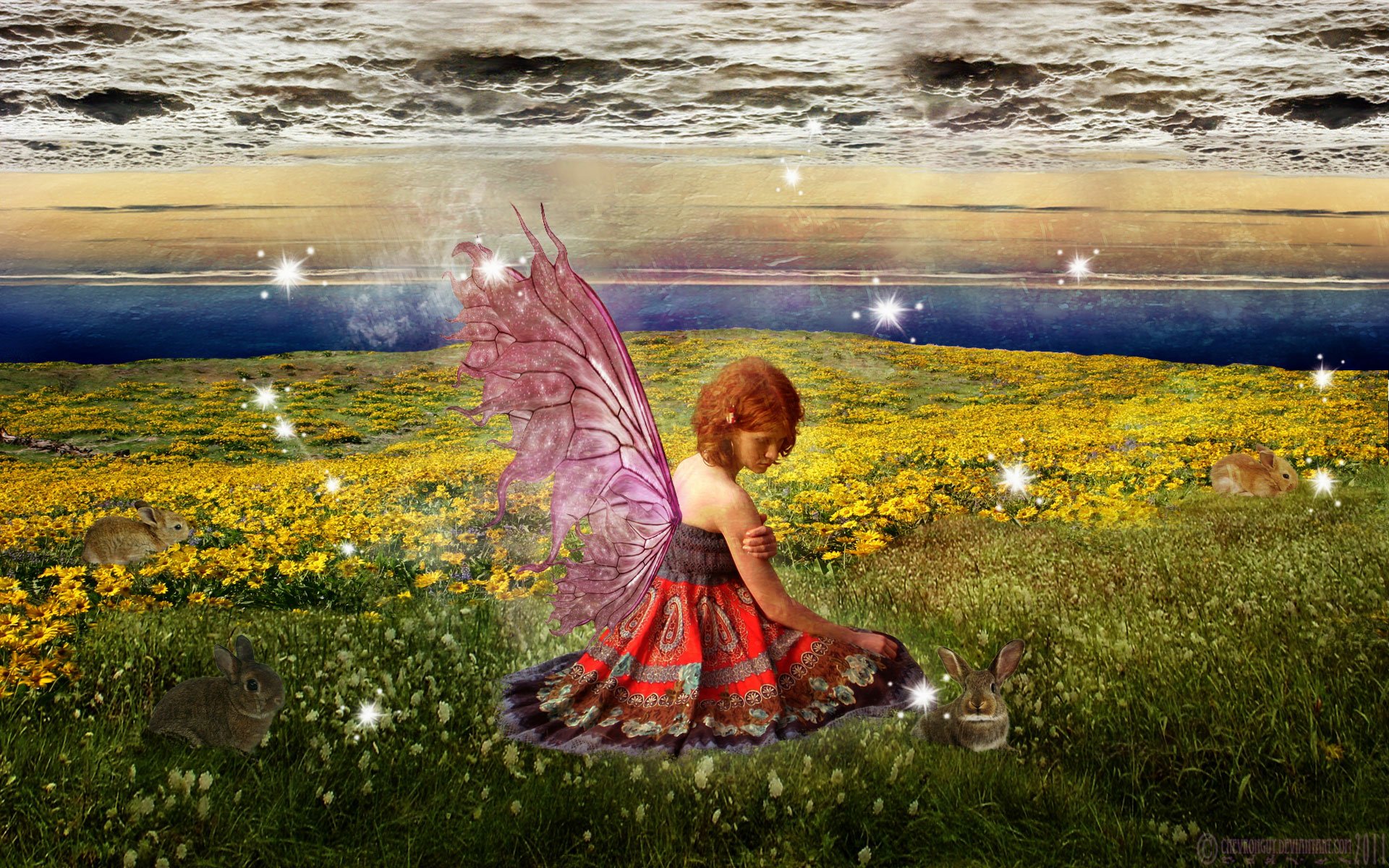 Enchanted Fairy Realm HD Fantasy Wallpaper