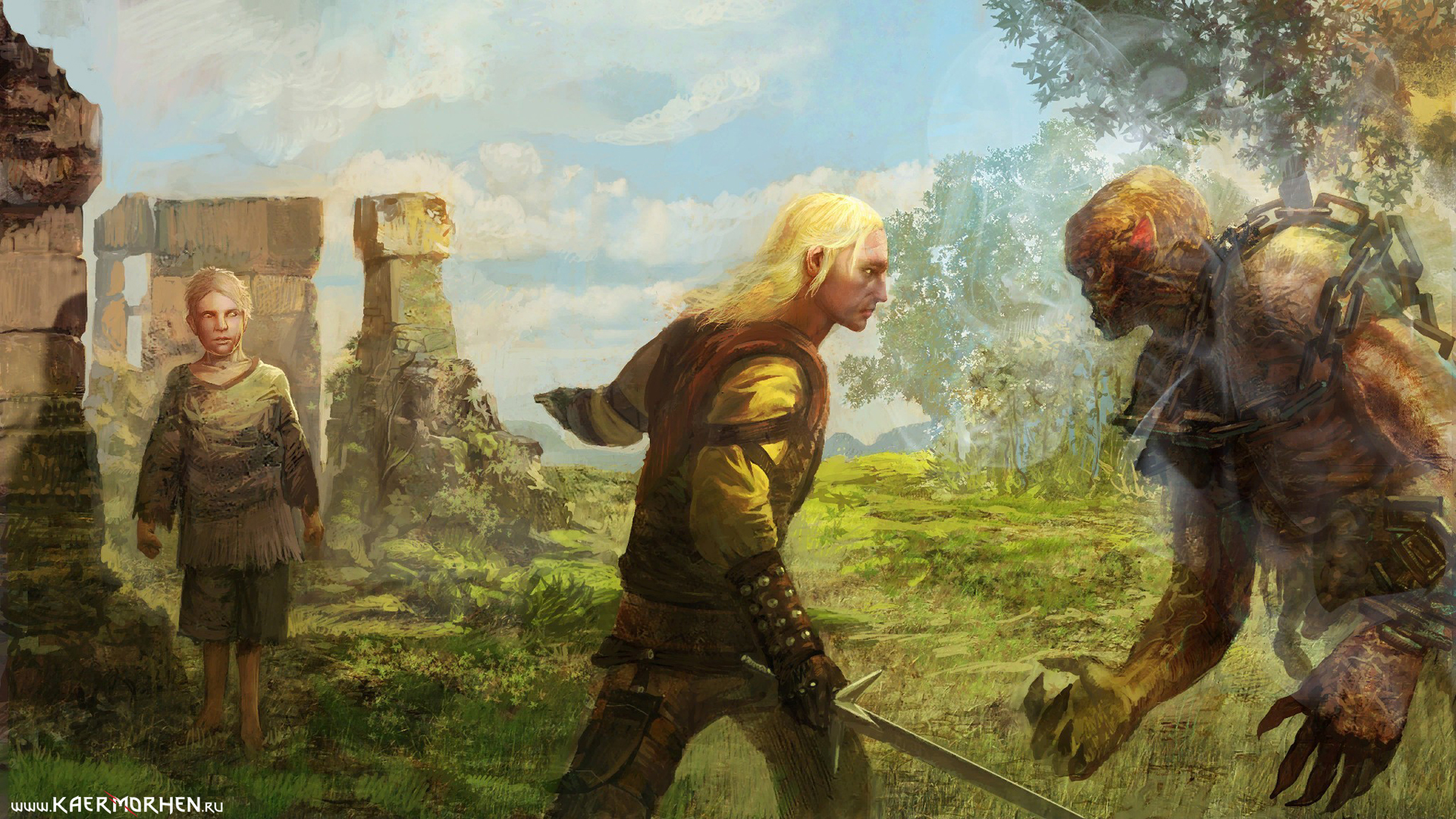 Download Video Game The Witcher HD Wallpaper by Vergilius