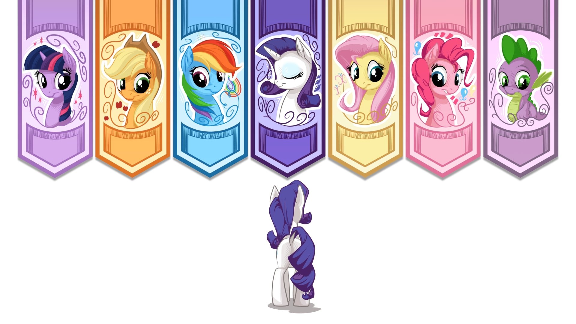 My Little Pony HD Wallpaper: Friendship Is Magic with Spike and Friends ...