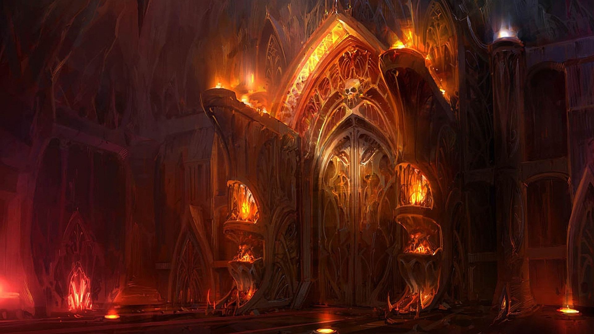 Dark Fantasy HD Wallpaper: Sinister Realm Awaits