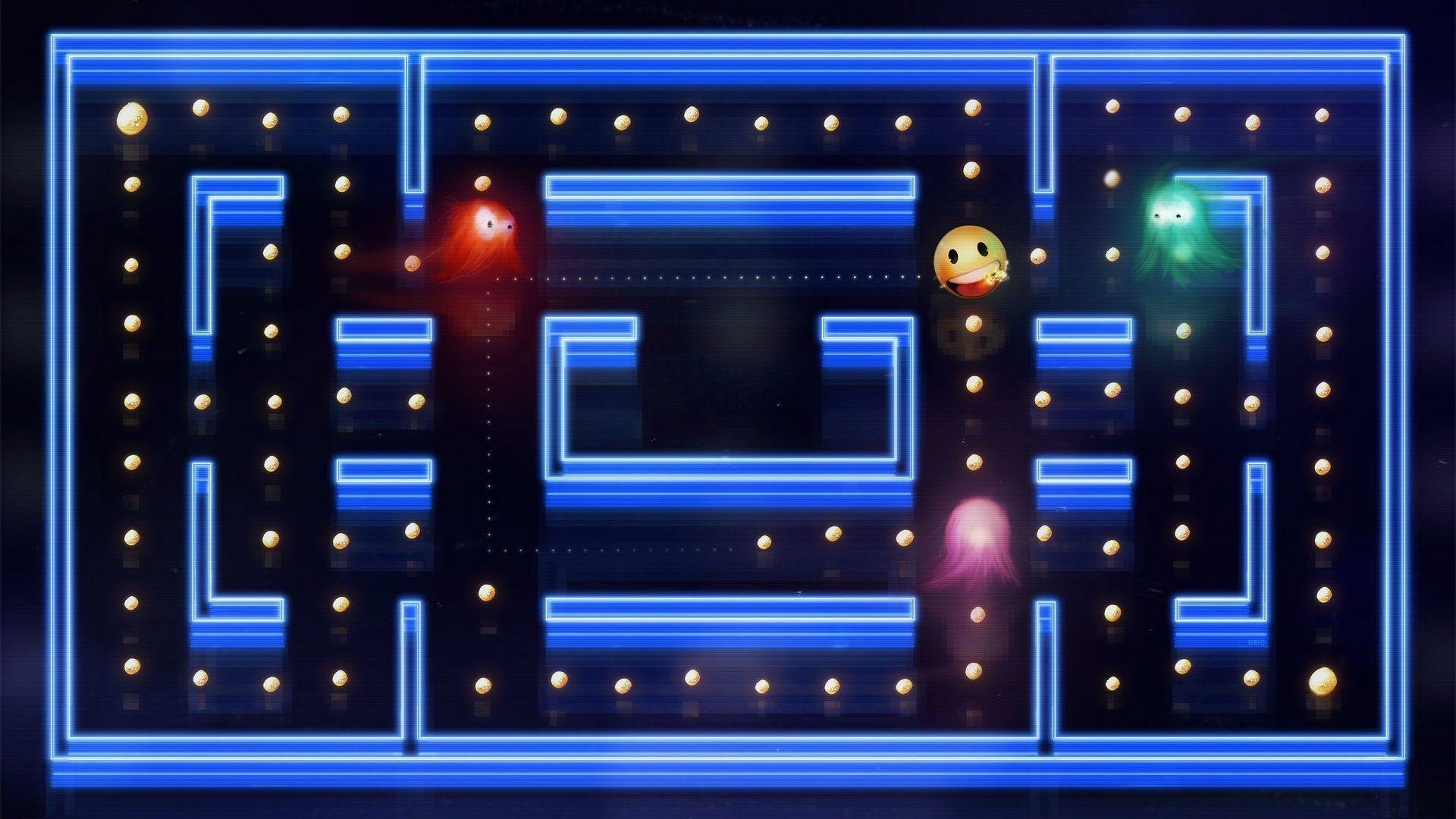 Download Video Game Pac-Man HD Wallpaper