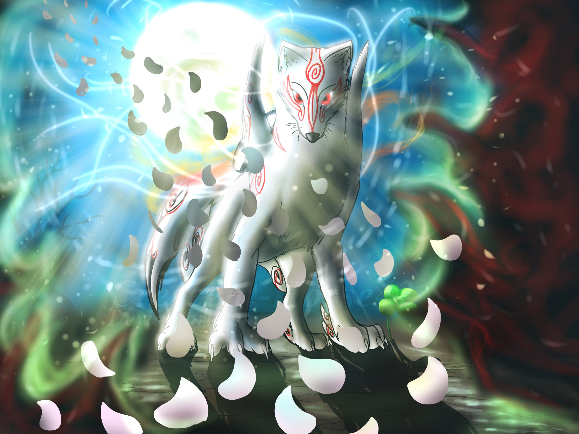 Download Video Game Ōkami 4k Ultra HD Wallpaper by Crescent-Horse42