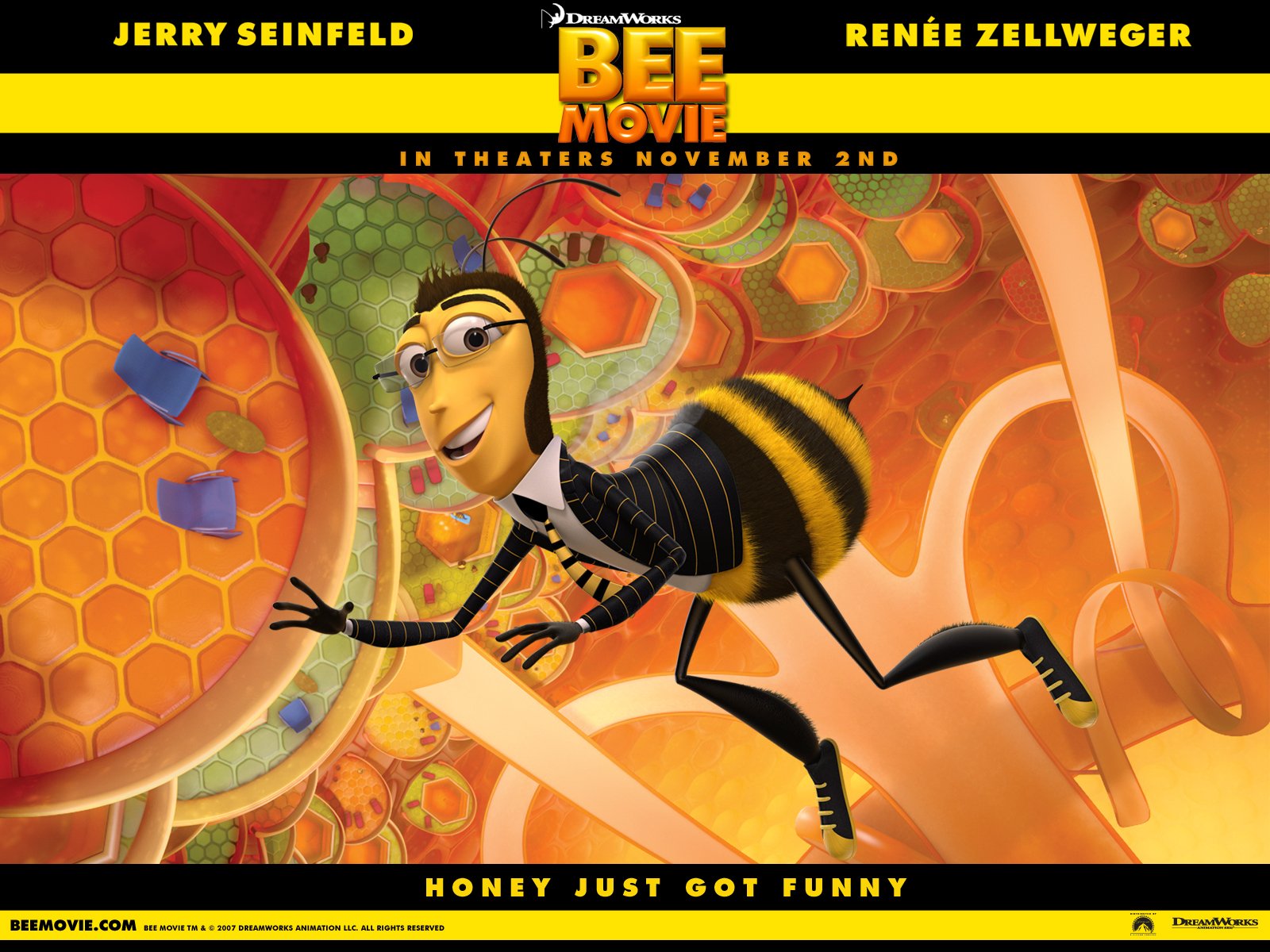 Bee Movie HD Wallpaper: Buzz into Animated Adventure