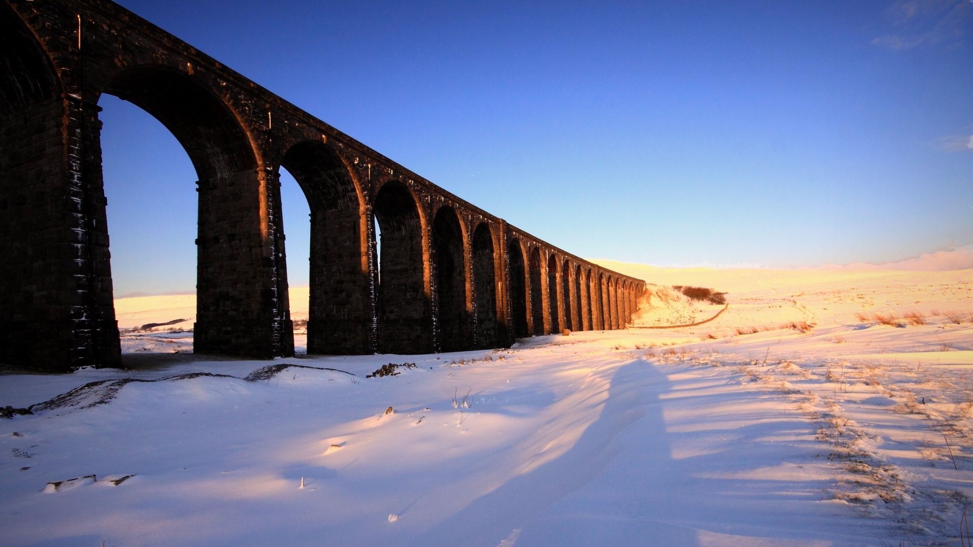 Download Man Made Ribblehead Viaduct HD Wallpaper