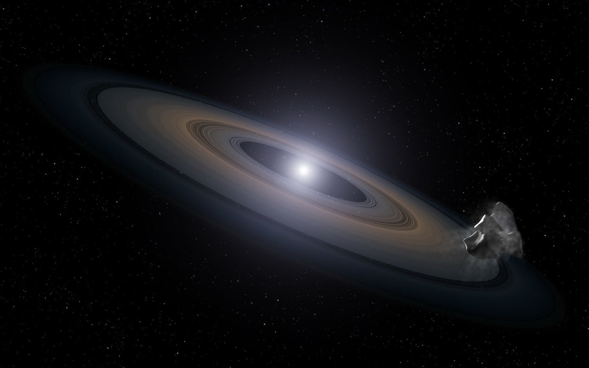 Download Sci Fi Planetary Ring HD Wallpaper