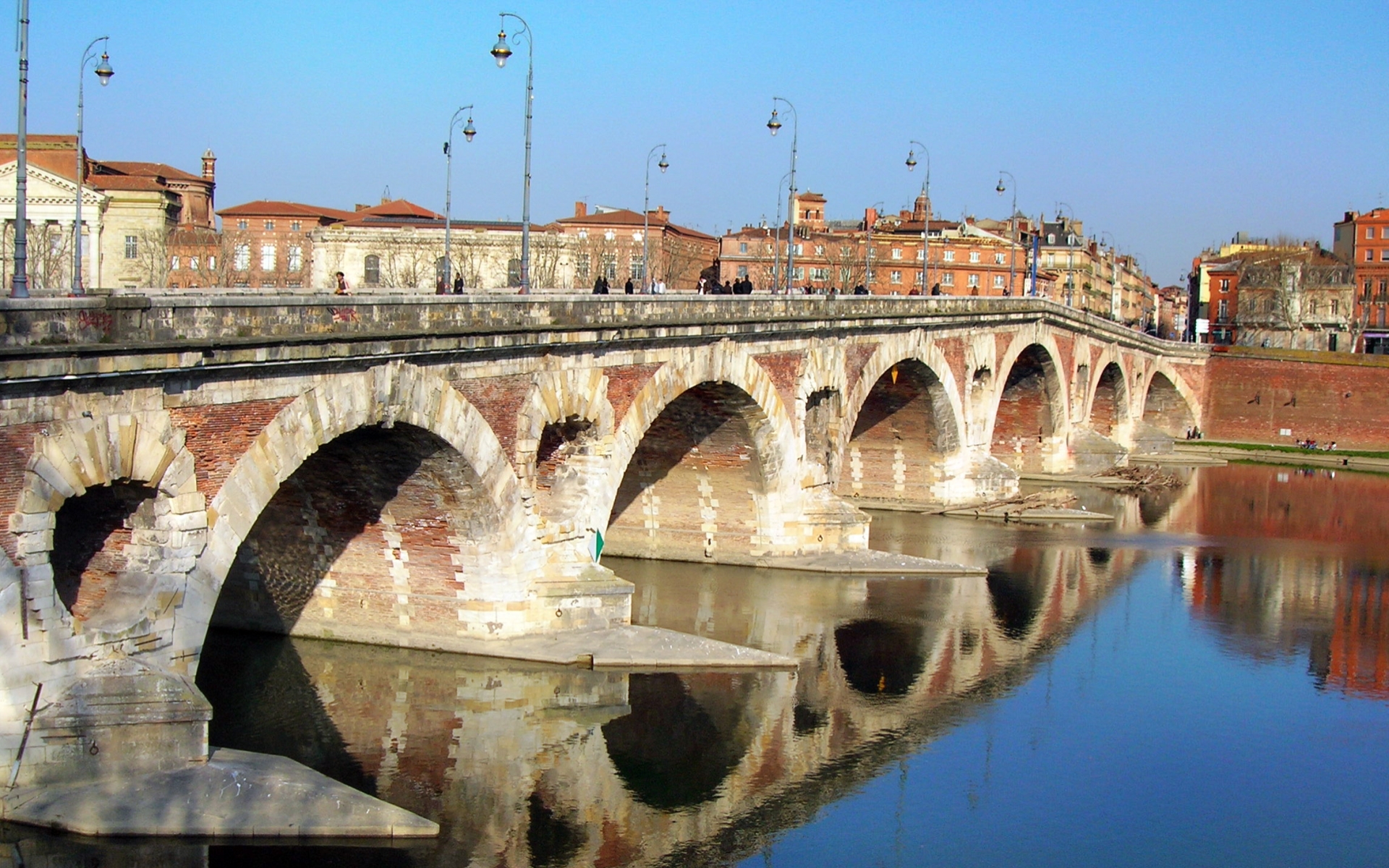 Pont Neuf, Toulouse HD Wallpaper