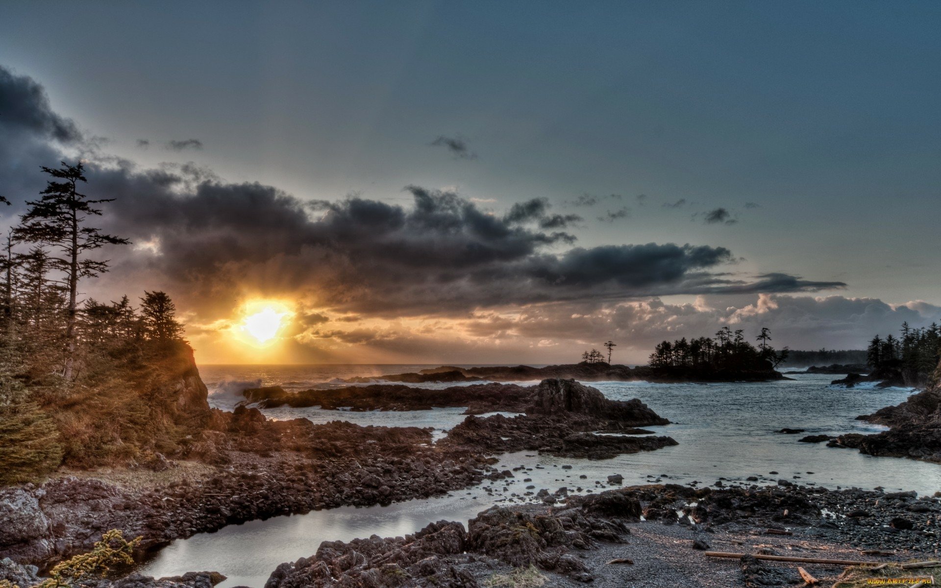 Download Nature Sunset HD Wallpaper | 1920x1200 | Wallpaper Abyss