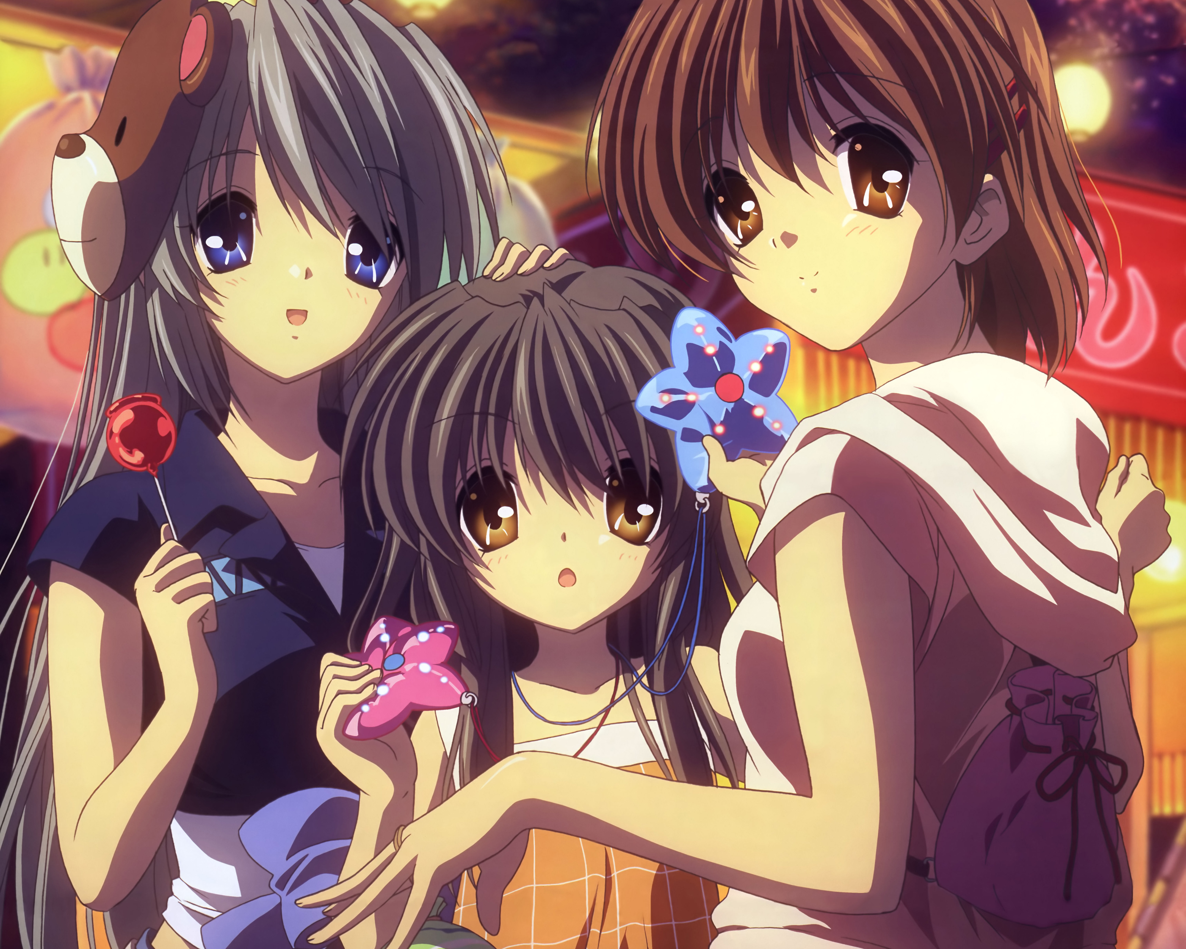 Download Fuuko Ibuki Nagisa Furukawa Tomoyo Sakagami Anime Clannad 4k ...