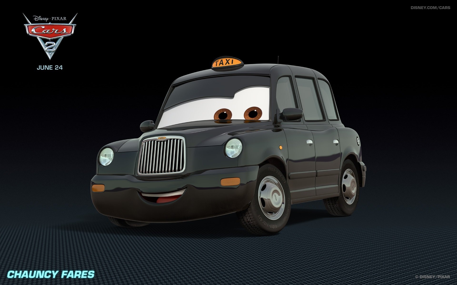 Chauncy Fares: HD Pixar Cars 2 Taxi Wallpaper | 1920x1200 | Wallpaper Abyss