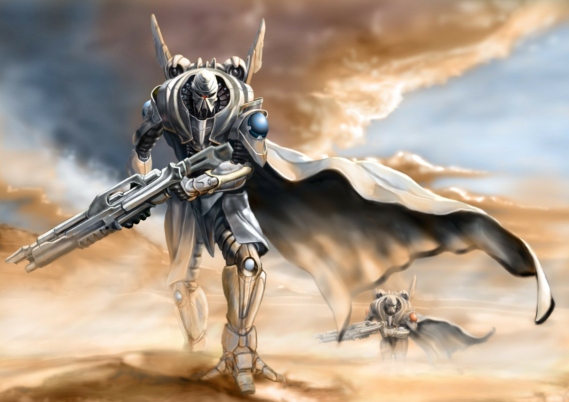 Download Robot Sci Fi Warrior HD Wallpaper