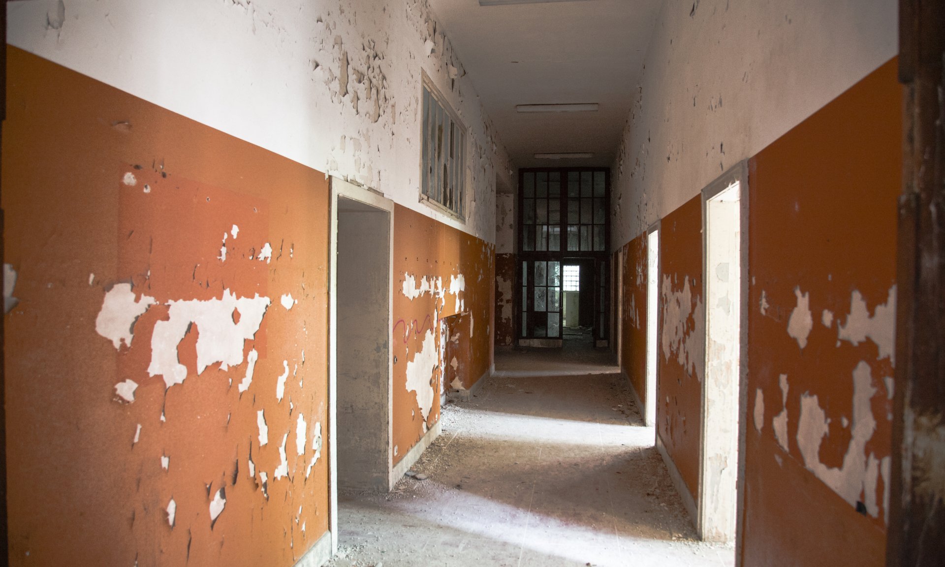 Hallway with light by rudydriesen