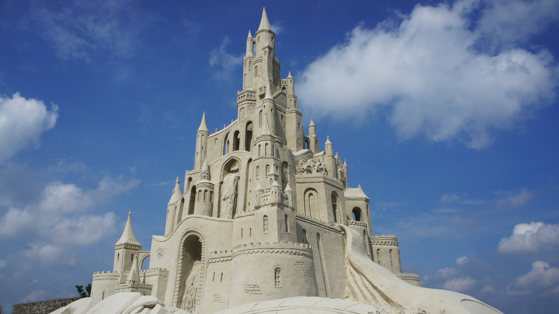 Download Sand Sand Castle Artistic Castle 4k Ultra HD Wallpaper