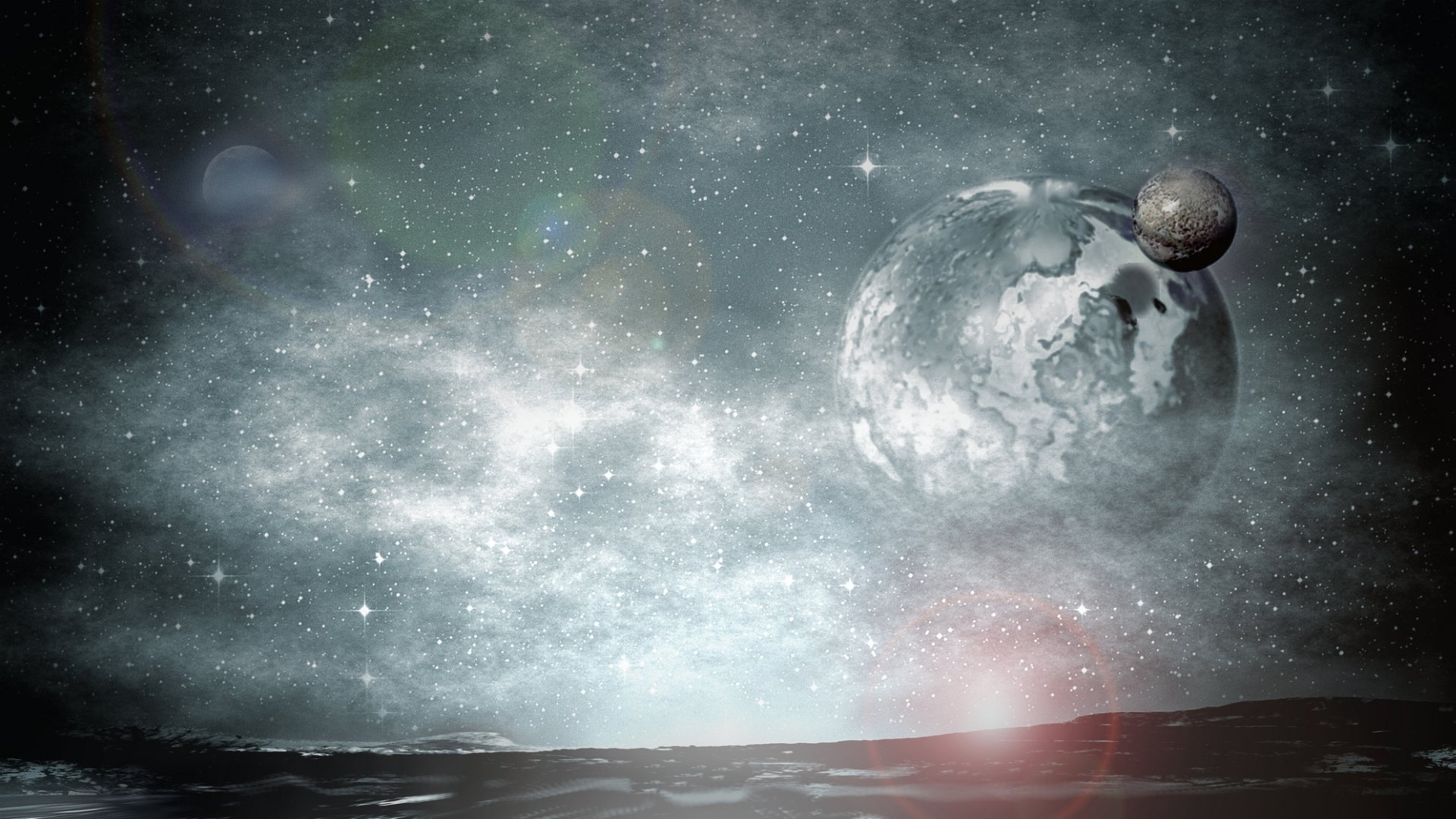 Download Sci Fi Moon HD Wallpaper