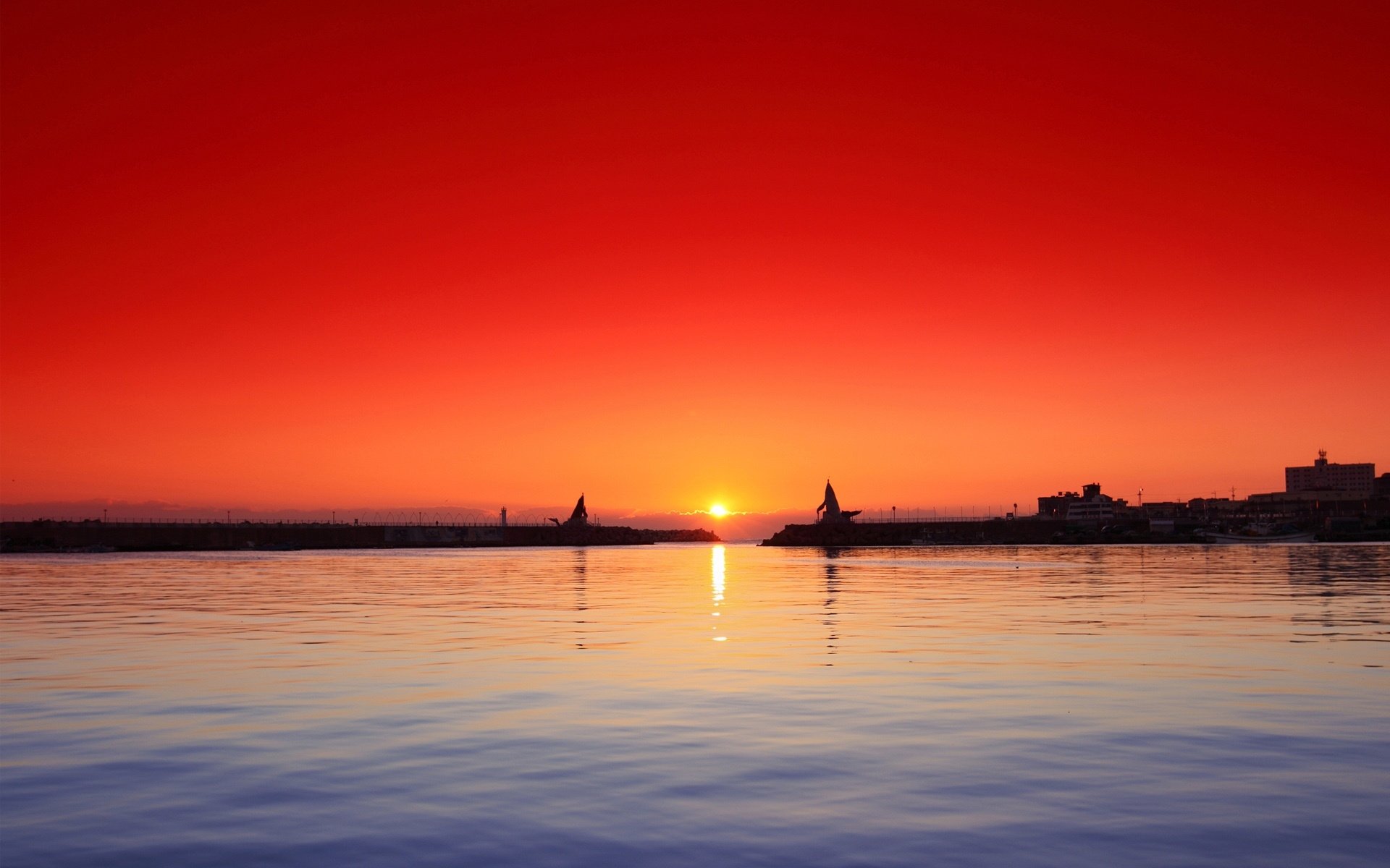 Download Harbor Photography Sunset HD Wallpaper