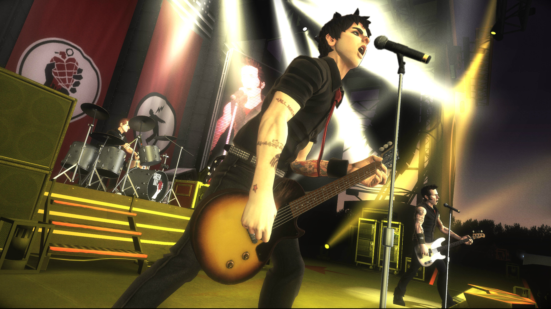 Download Video Game Greenday Rockband HD Wallpaper